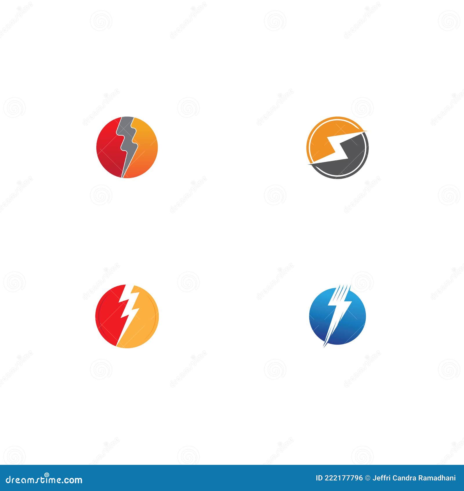 Thunderbolt Logo Vector Illustration Template Stock Vector ...