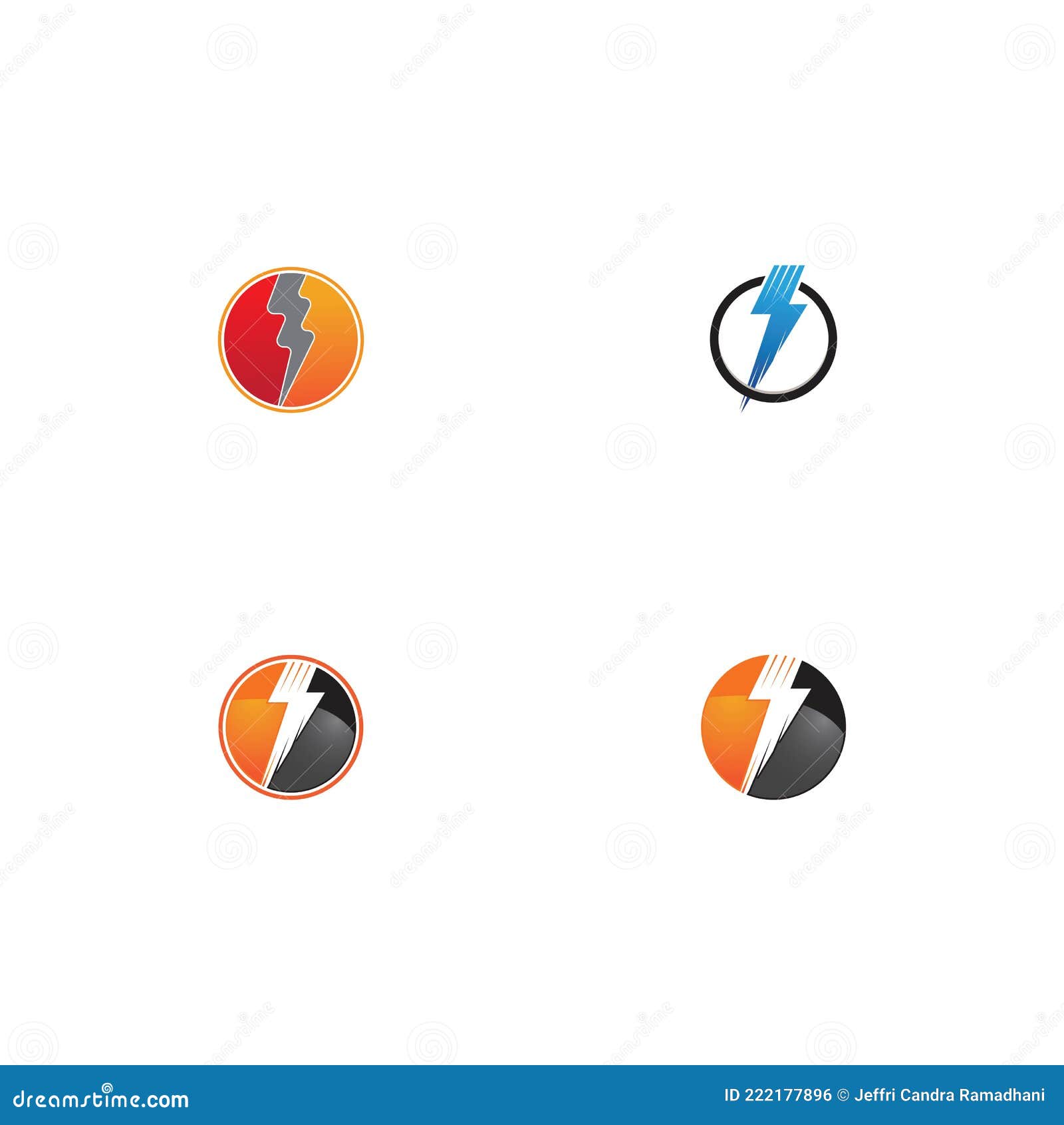 Thunderbolt Logo Vector Illustration Template Stock Vector ...