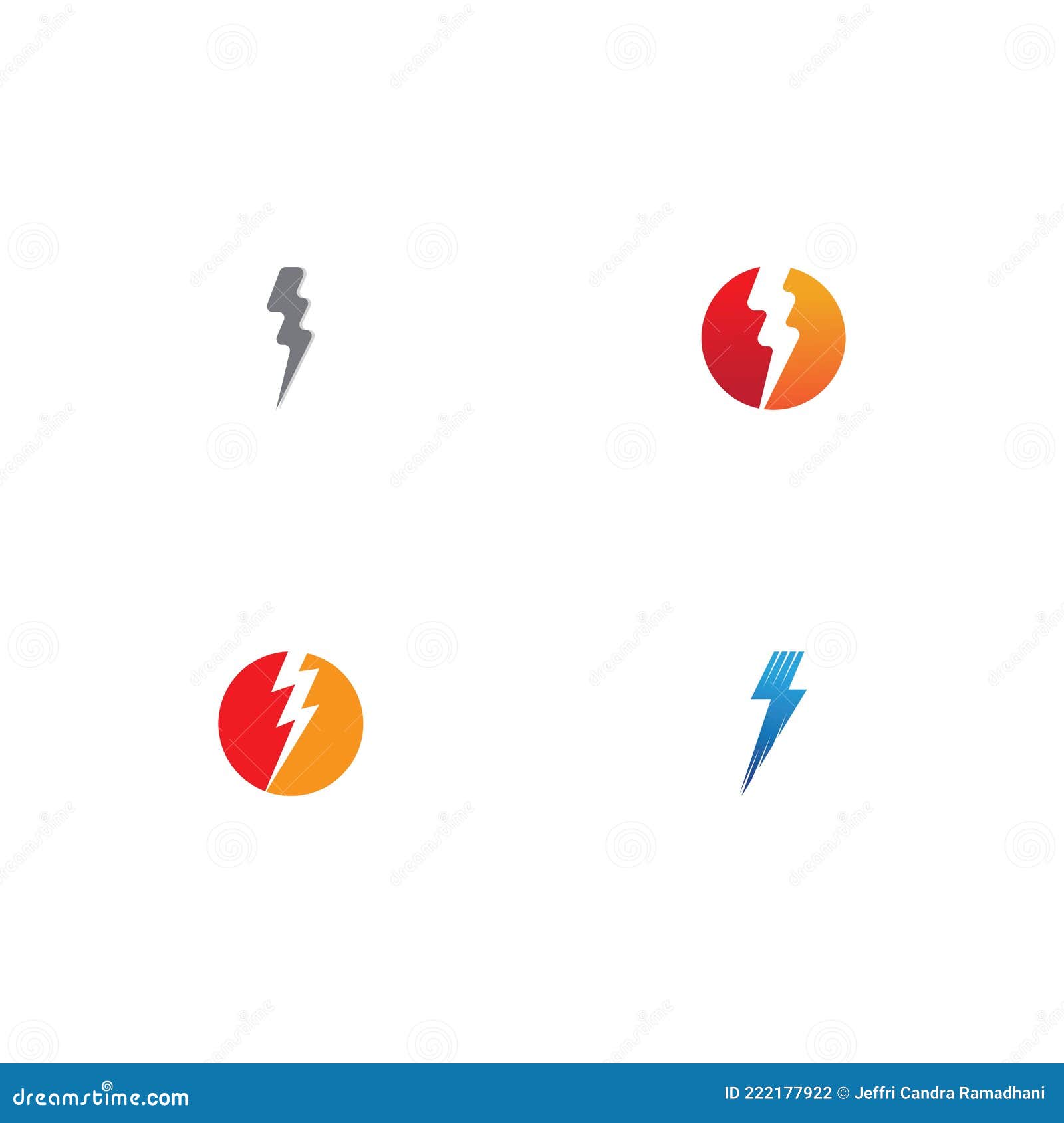 Thunderbolt Logo Vector Illustration Template Stock Vector ...