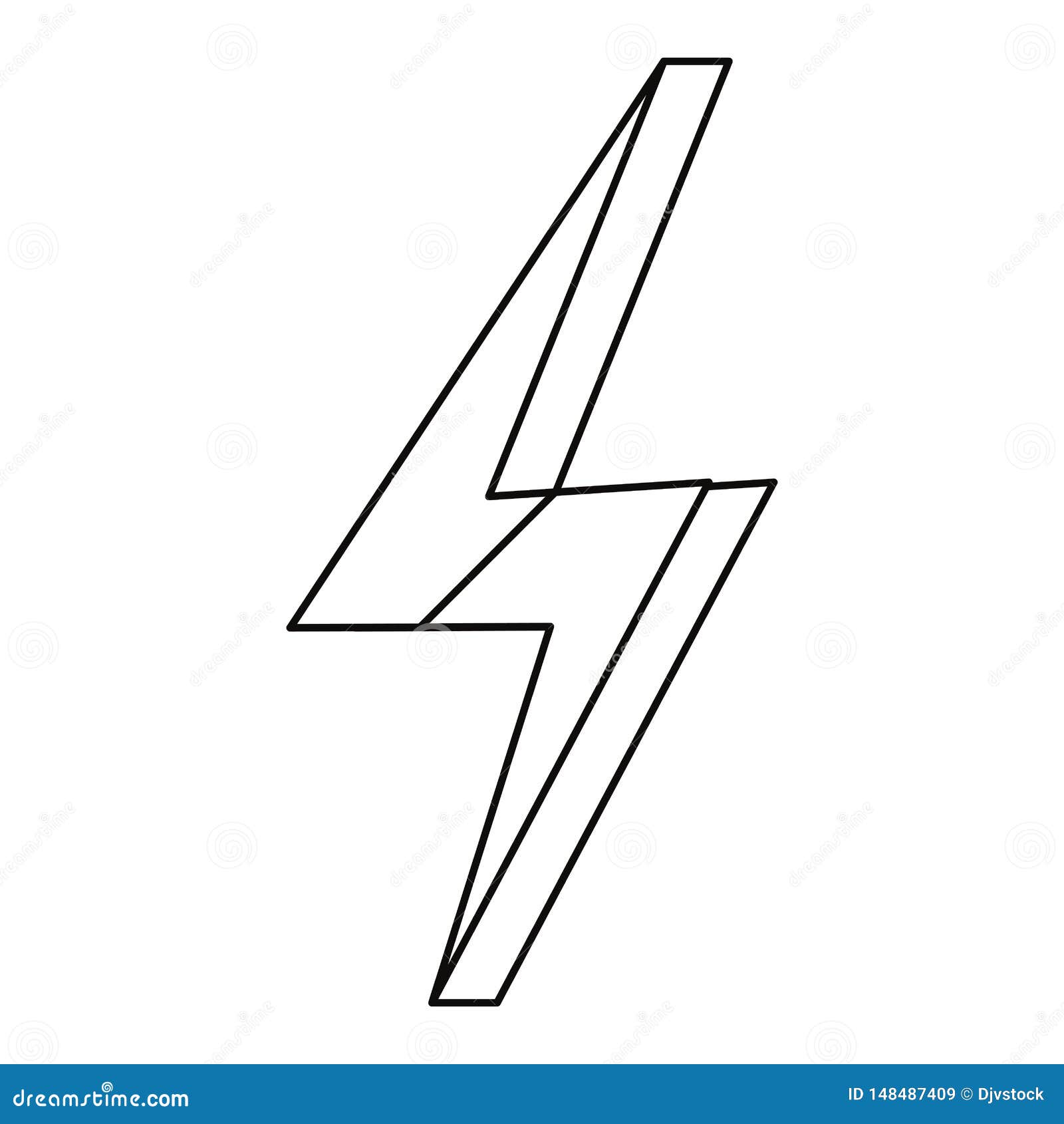 Thunderbolt ray power stock illustration. Illustration of power - 148487409