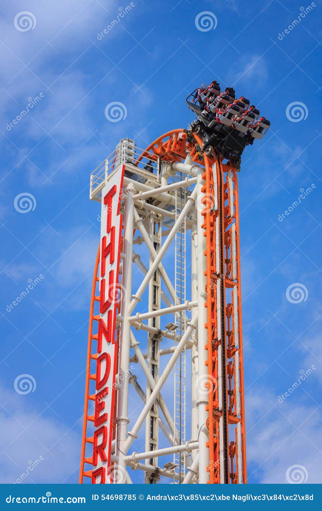 Thunderbolt Roller Coaster In The Coney Island Luna Park In Brooklyn ... Thunderbolt Roller Coaster In The Coney Island Luna Park In Brooklyn ...