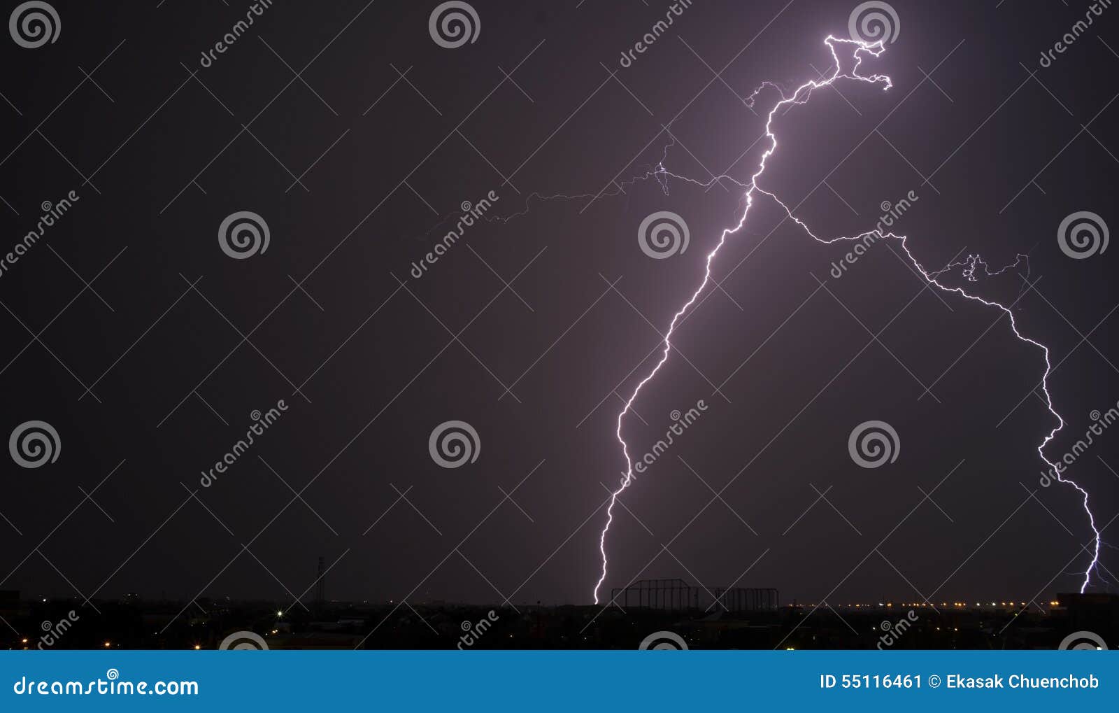 Thunderbolt stock image. Image of strike, danger, city - 55116461