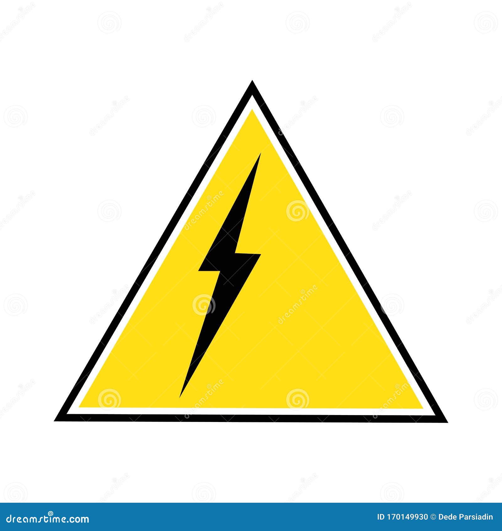 Thunderbolt stock vector. Illustration of symbol, thunderbolt - 170149930