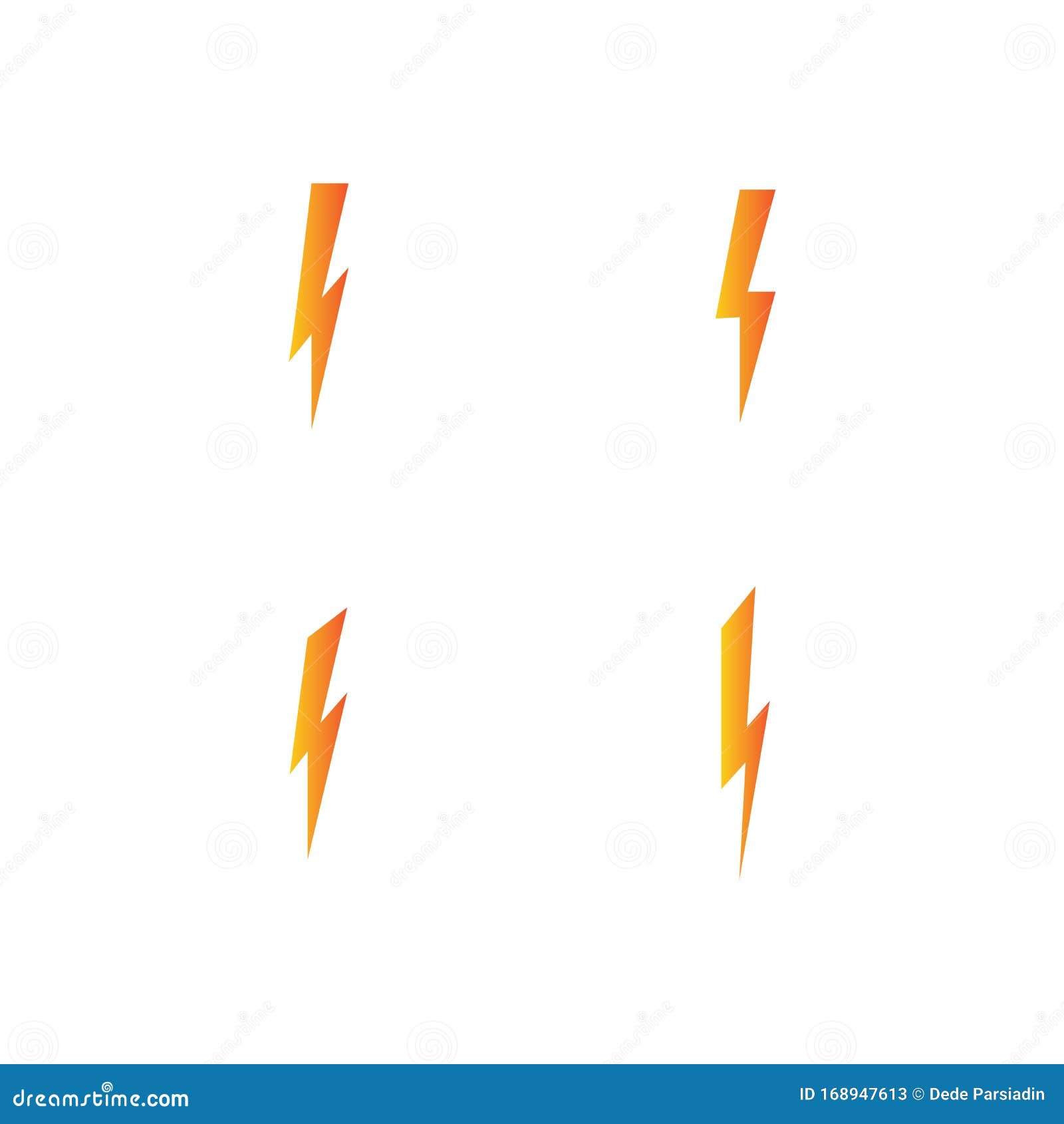 Thunderbolt stock vector. Illustration of speed, electrical - 168947613