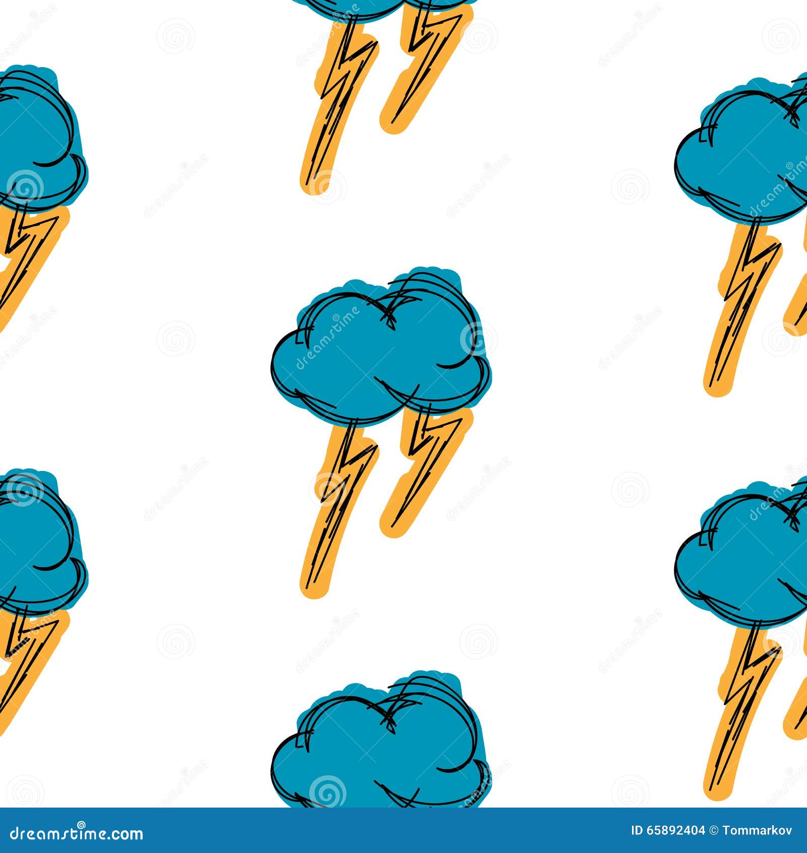 Thundercloud Painting is Painted Simple Background Seamless Pattern ...