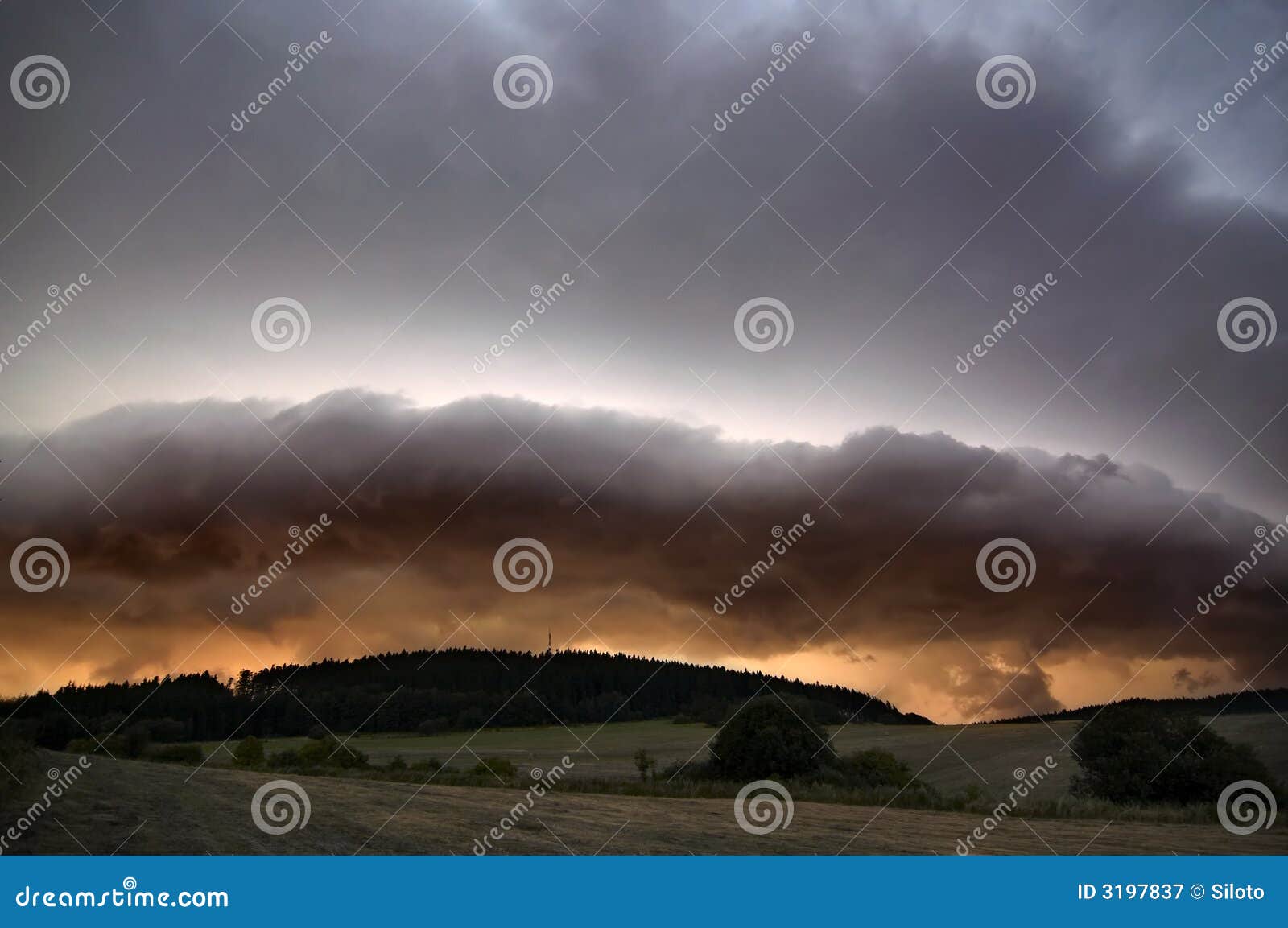 Thunderclouds stock image. Image of cumulo, landscape - 3197837