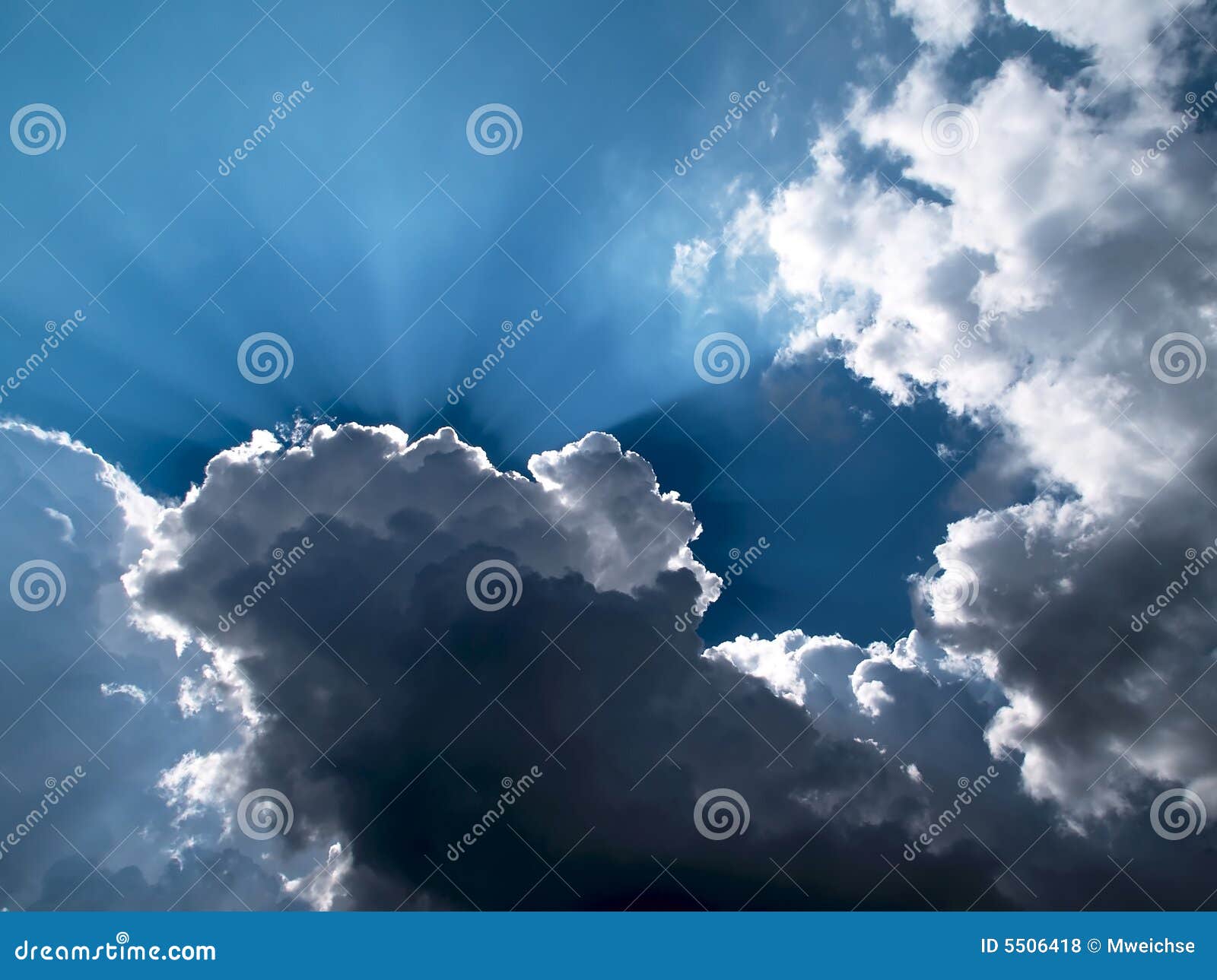 Thunderclouds stock photo. Image of cloudy, azure, thunder - 5506418