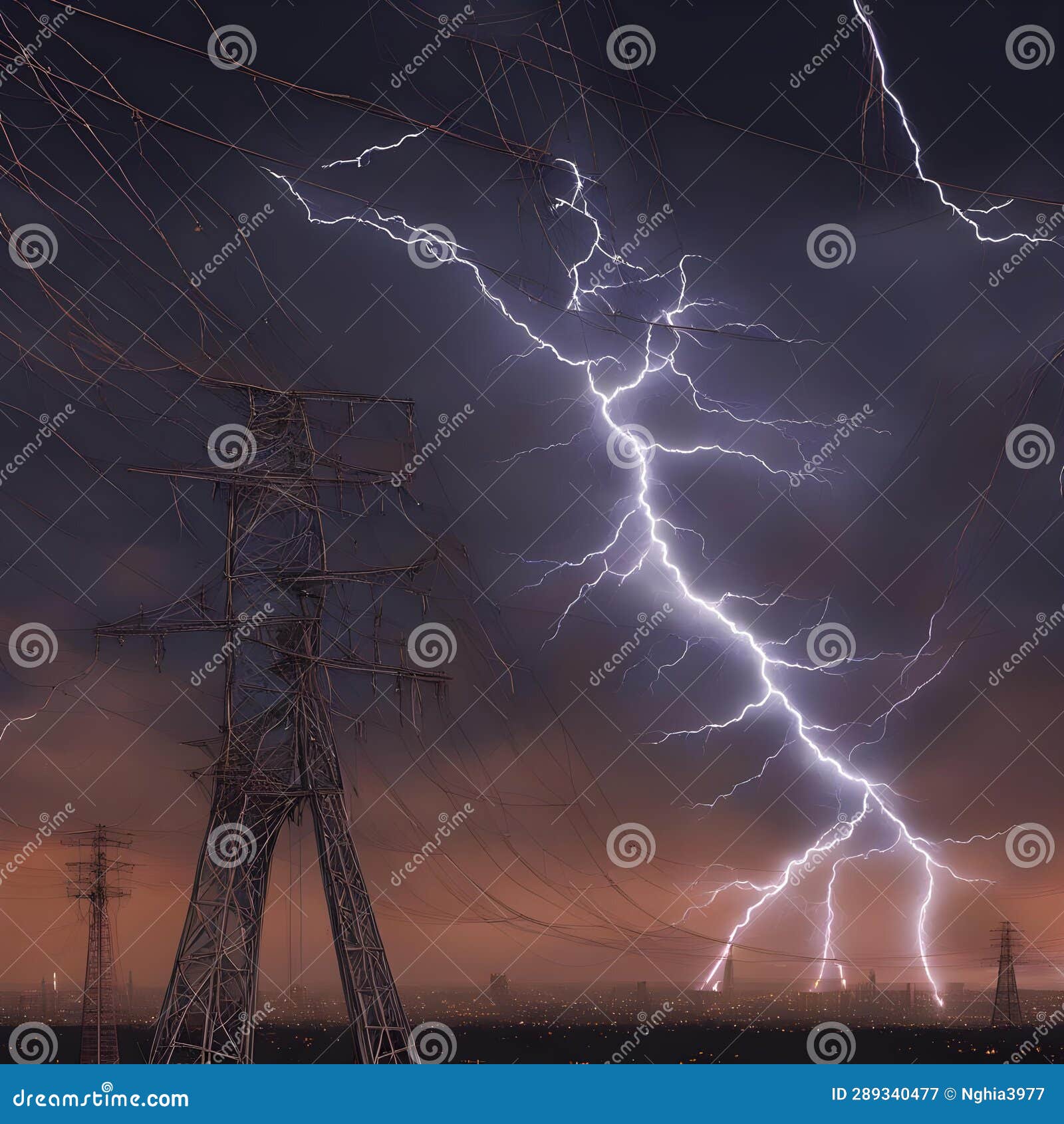 A Lattice of Lightning Fills the Air, Creating a Mesmerizing Lattice of ...