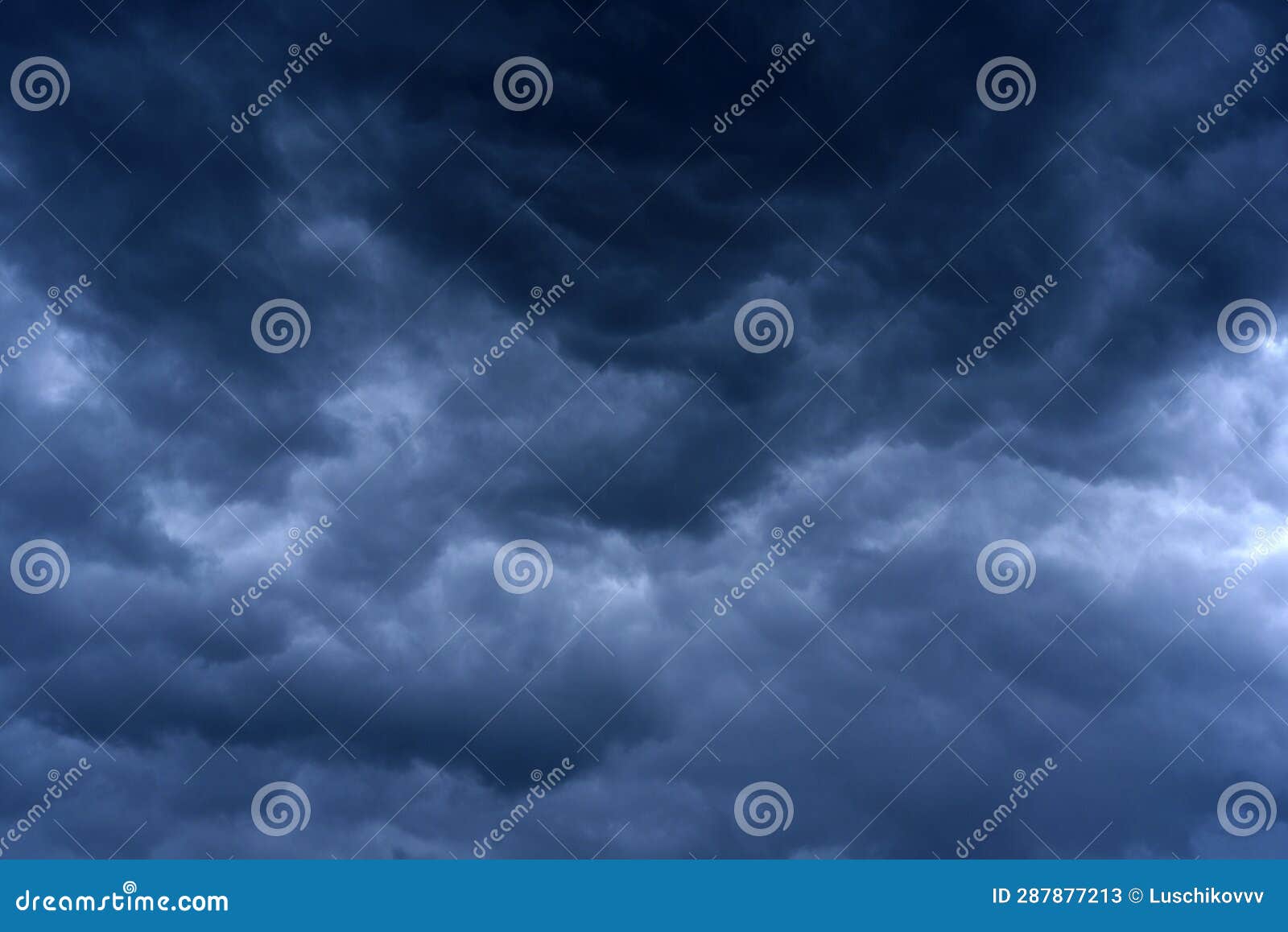 Thunderclouds in the Evening Sky. Cumulative Clouds in a Storm Stock ...