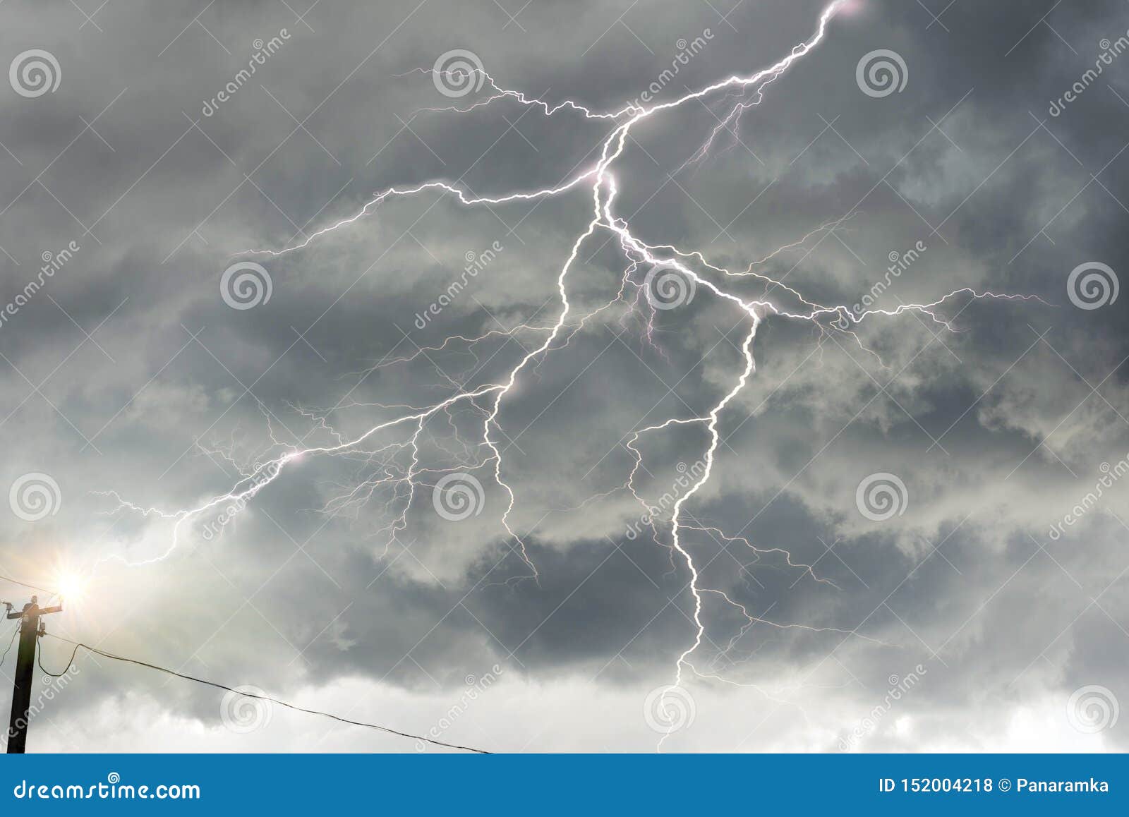 Thunderclouds in the Mountains Stock Photo - Image of horizon, green ...