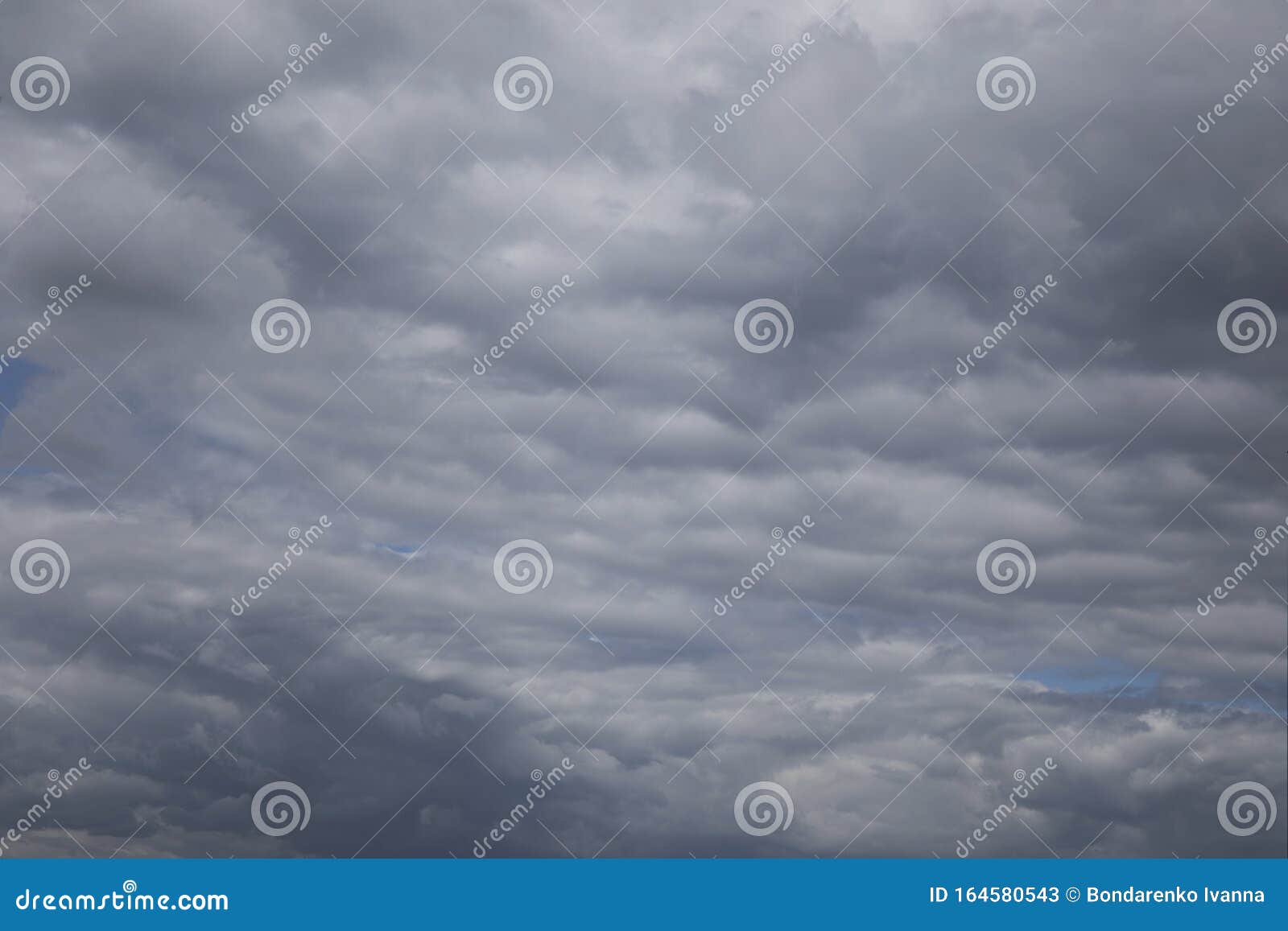 Thunderclouds Over Horizon. Rain, Cloudy Grey Sky Background Stock ...