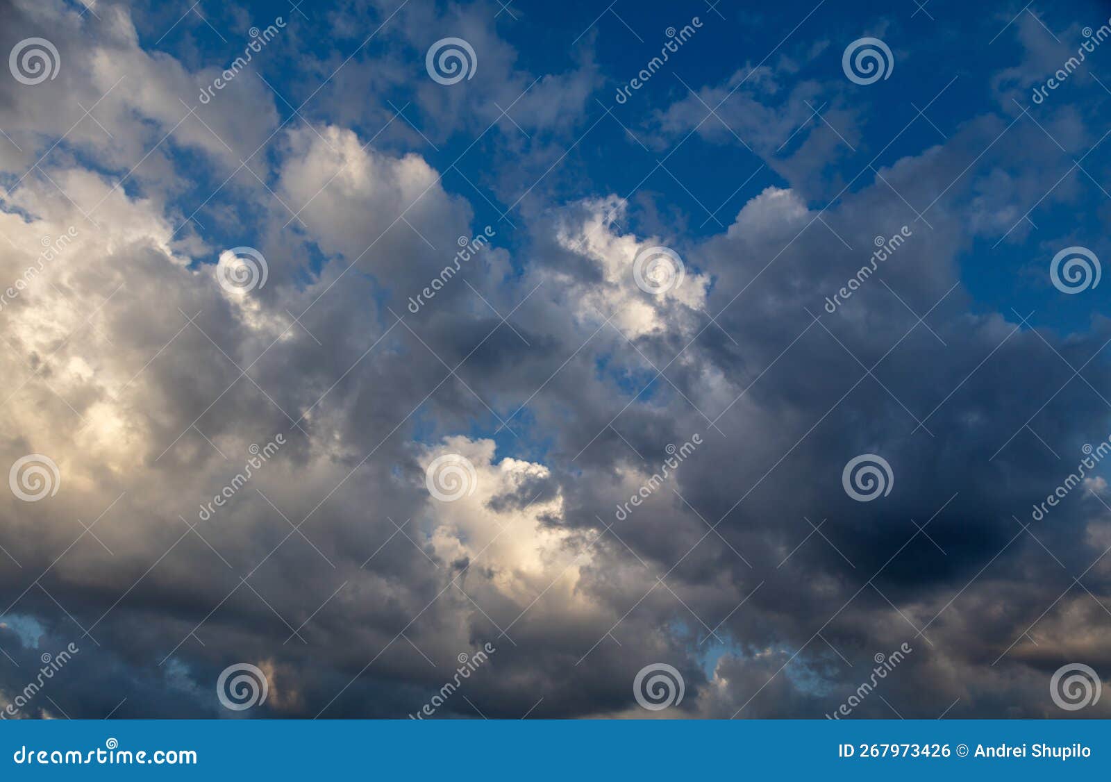 Thunderclouds in the Sky at Sunset. Stock Photo - Image of sunset ...