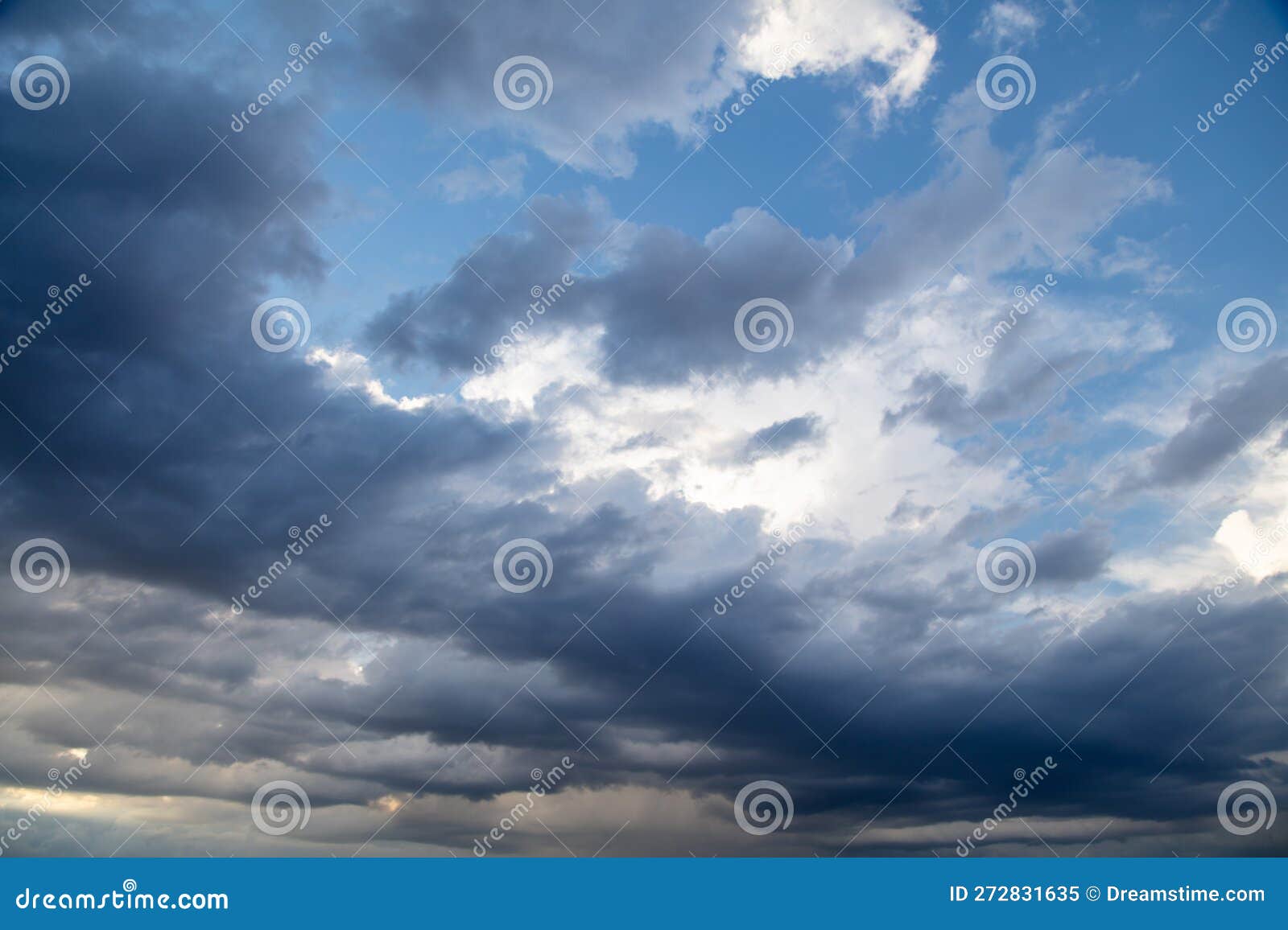 Thunderclouds in the Sky at Sunset. Stock Image - Image of sunrise ...