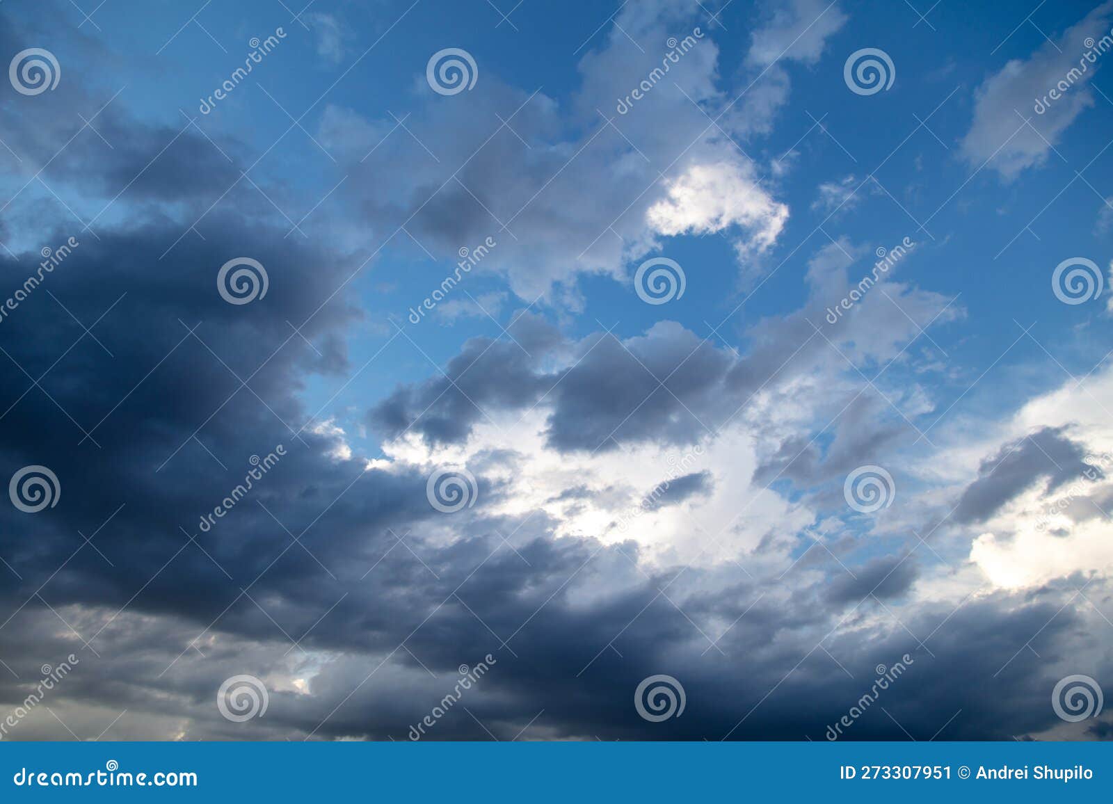 Thunderclouds in the Sky at Sunset. Stock Image - Image of cloudscape ...