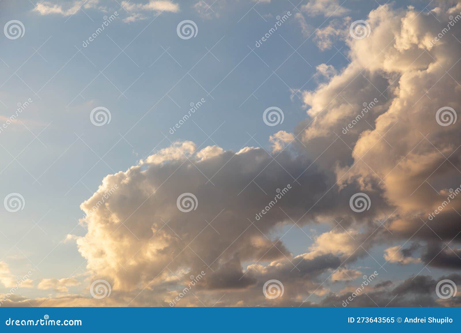 Thunderclouds in the Sky at Sunset. Stock Image - Image of background ...