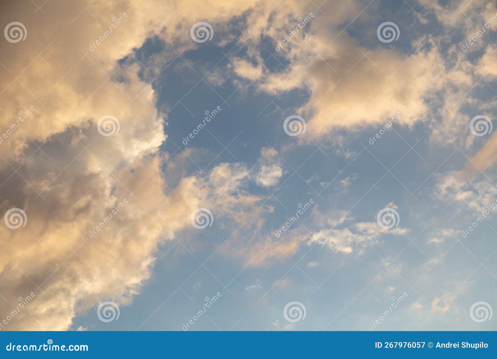Thunderclouds in the Sky at Sunset. Stock Image - Image of cloudy ...