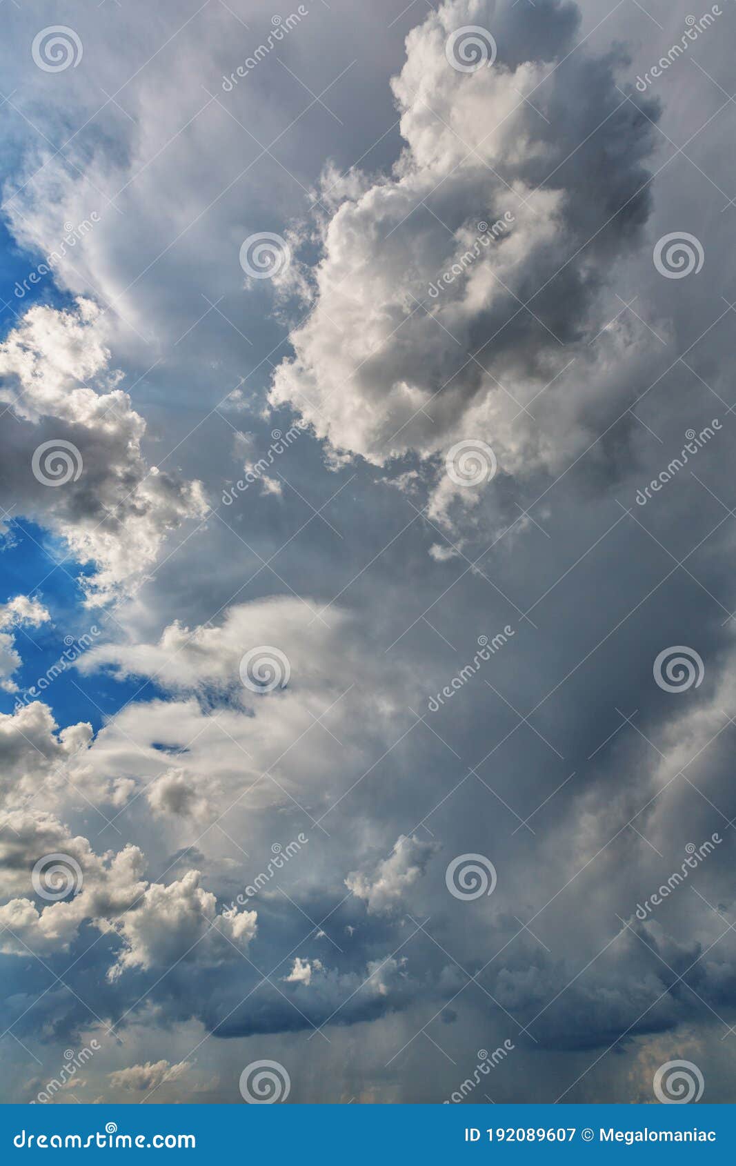 Thunderclouds stock image. Image of cloudiness, dark - 192089607