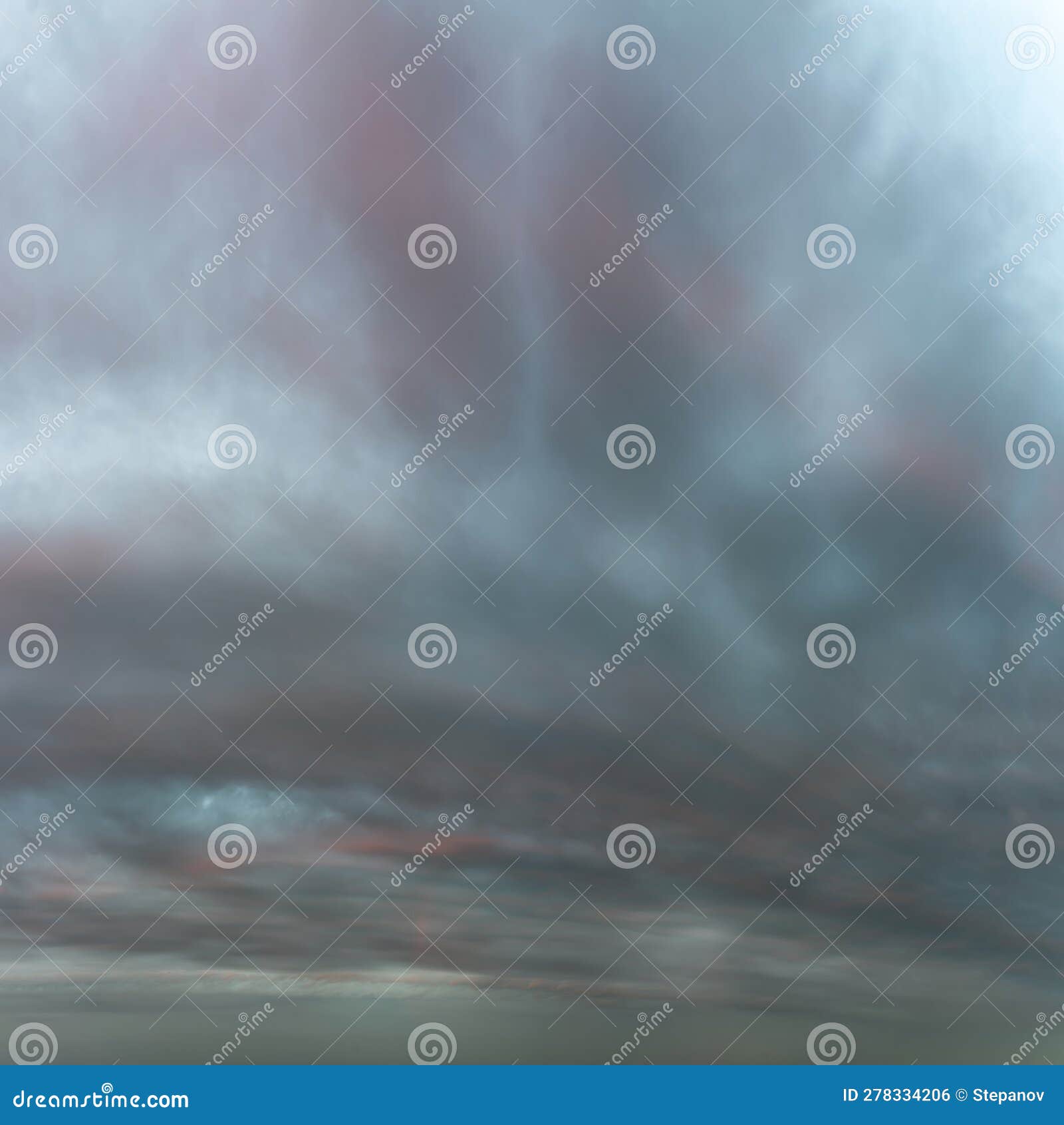 Thunderclouds Turn Pink at Sunset after the Rain Stock Photo - Image of ...