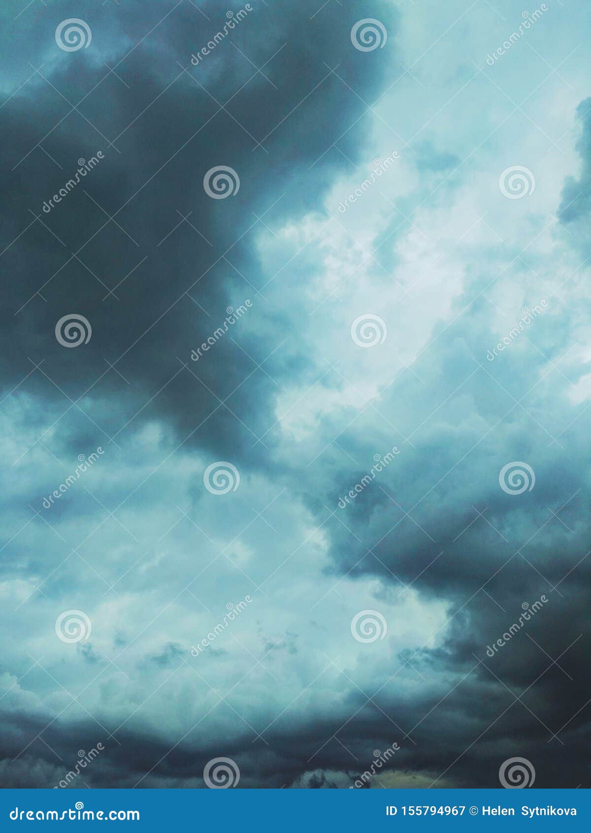 Thunderhead that is Floating Stock Image - Image of nature, specific ...
