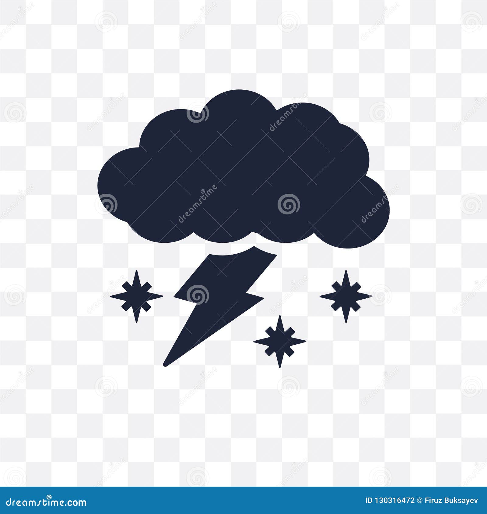 Thundersnow Transparent Icon. Thundersnow Symbol Design from Weather Collection Stock Vector ...