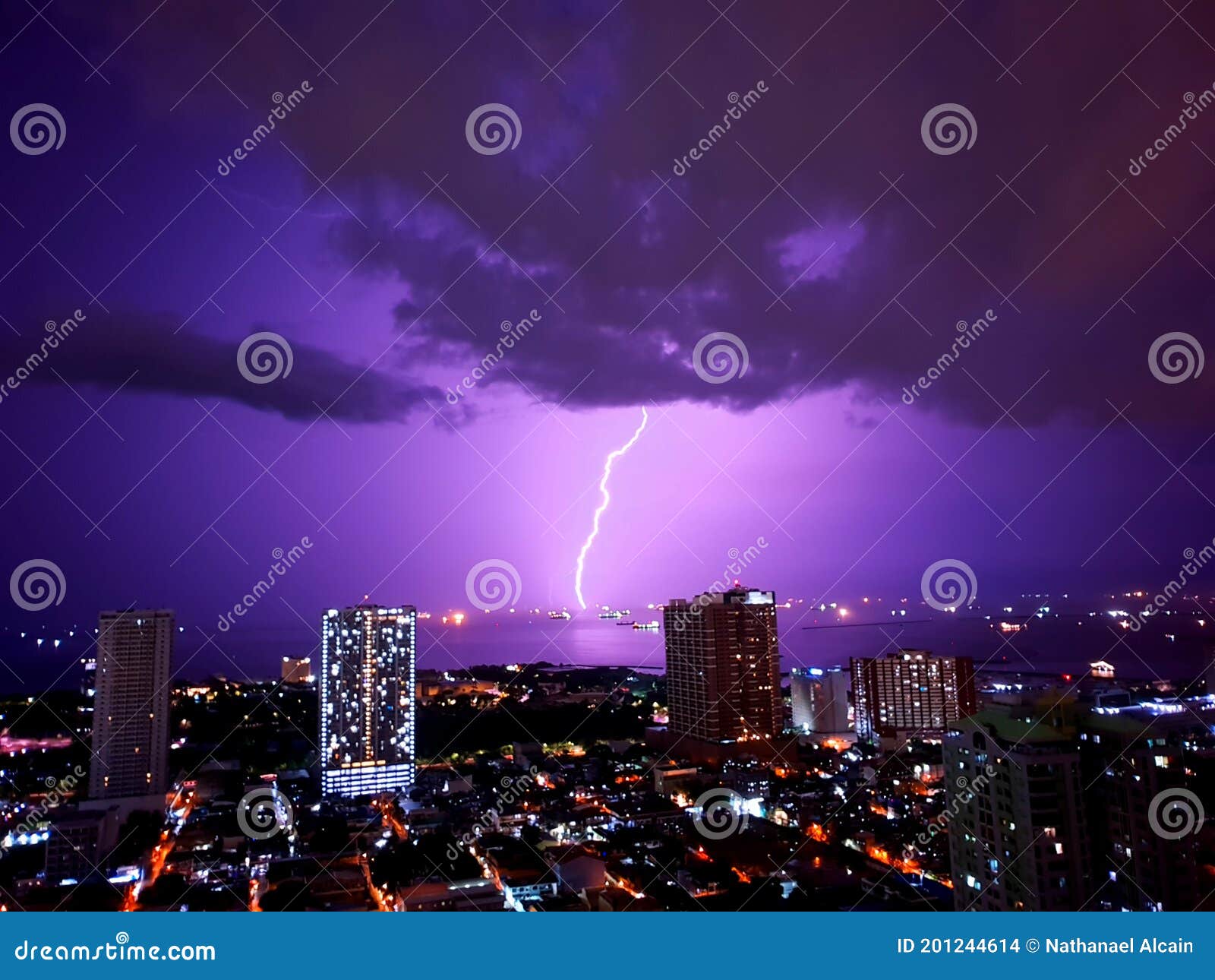 The thunderstorm aftermath stock photo. Image of darkness - 201244614