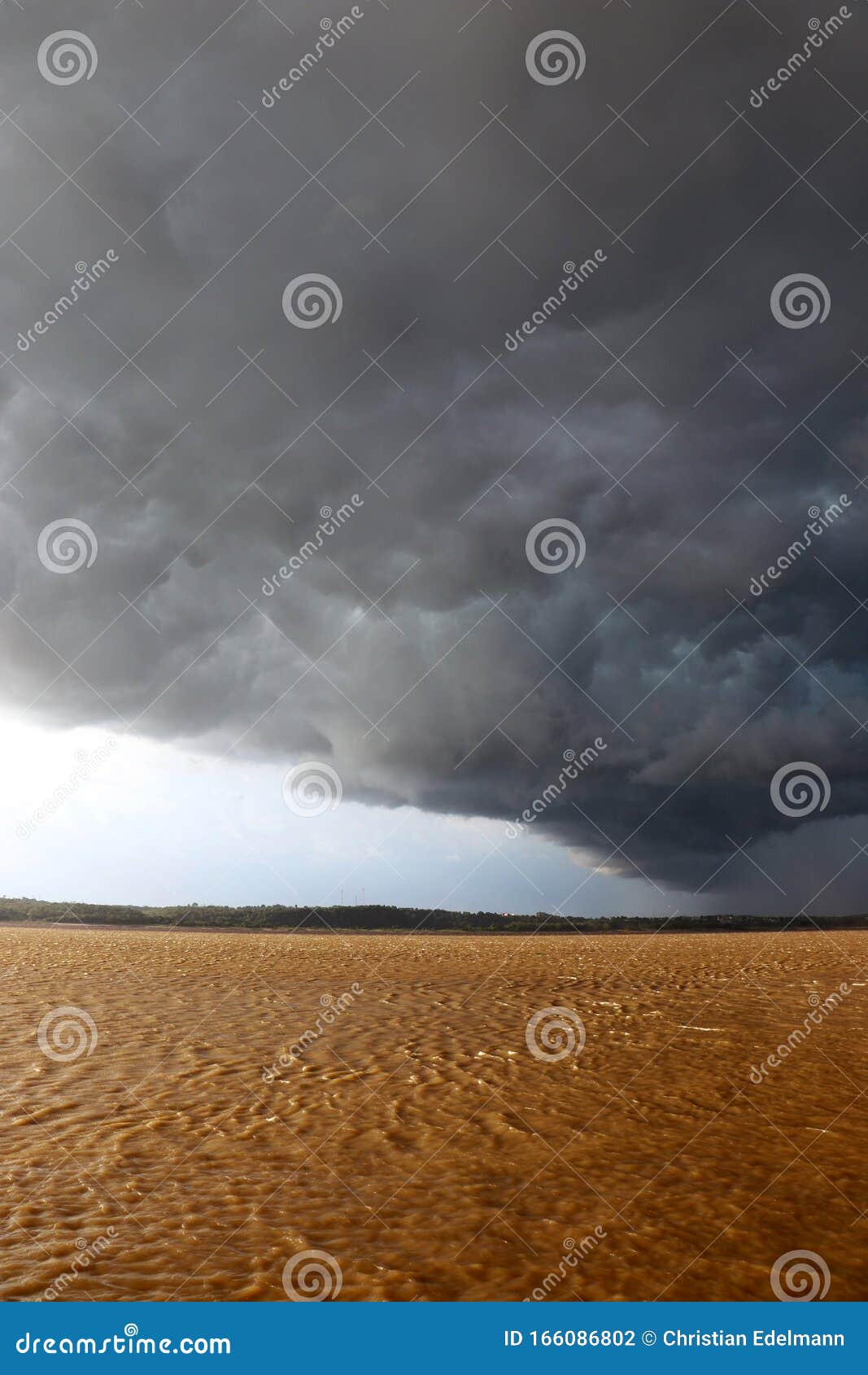 Thunderstorm on the Amazon River - Amazon, Brazil Stock Photo - Image ...