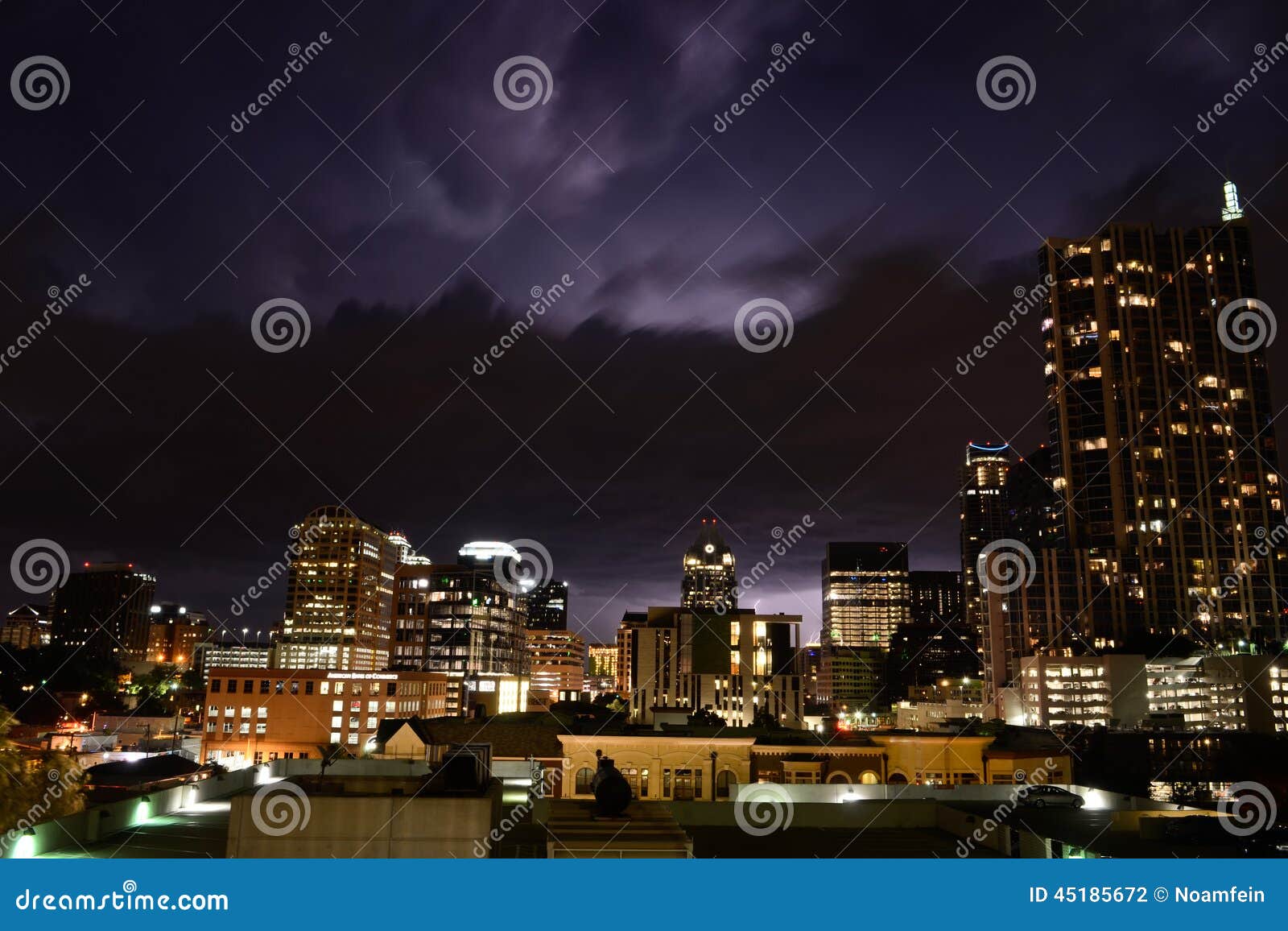 Thunderstorm in Austin Texas Editorial Photography - Image of danger ...