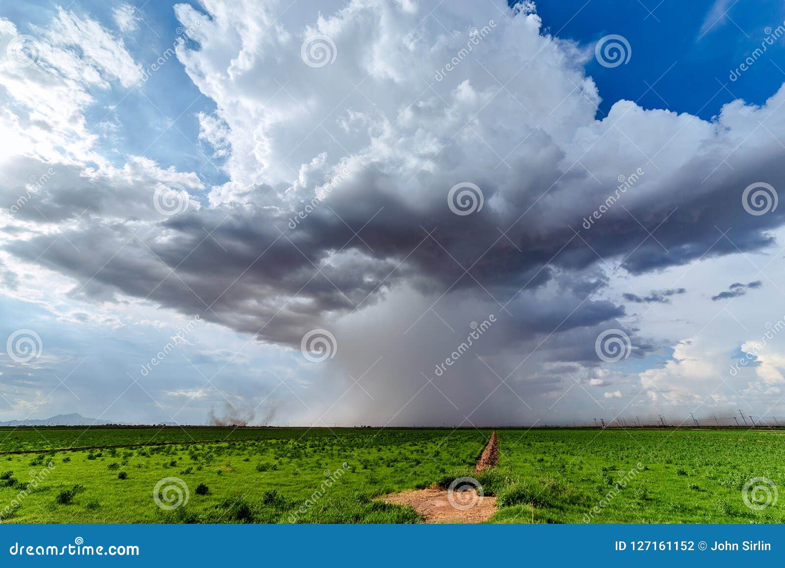 Rain Falling From Clouds