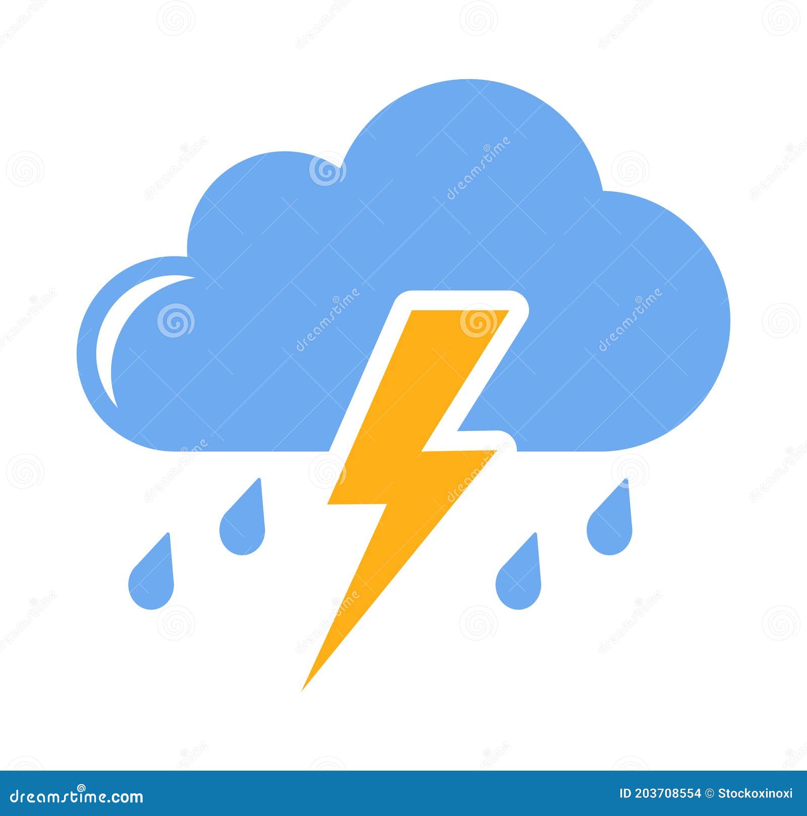 Weather Symbols Thunderstorm