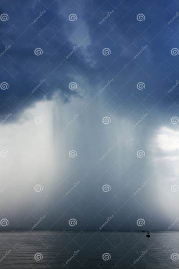 Thunderstorm cloudburst stock photo. Image of horizon - 2761052