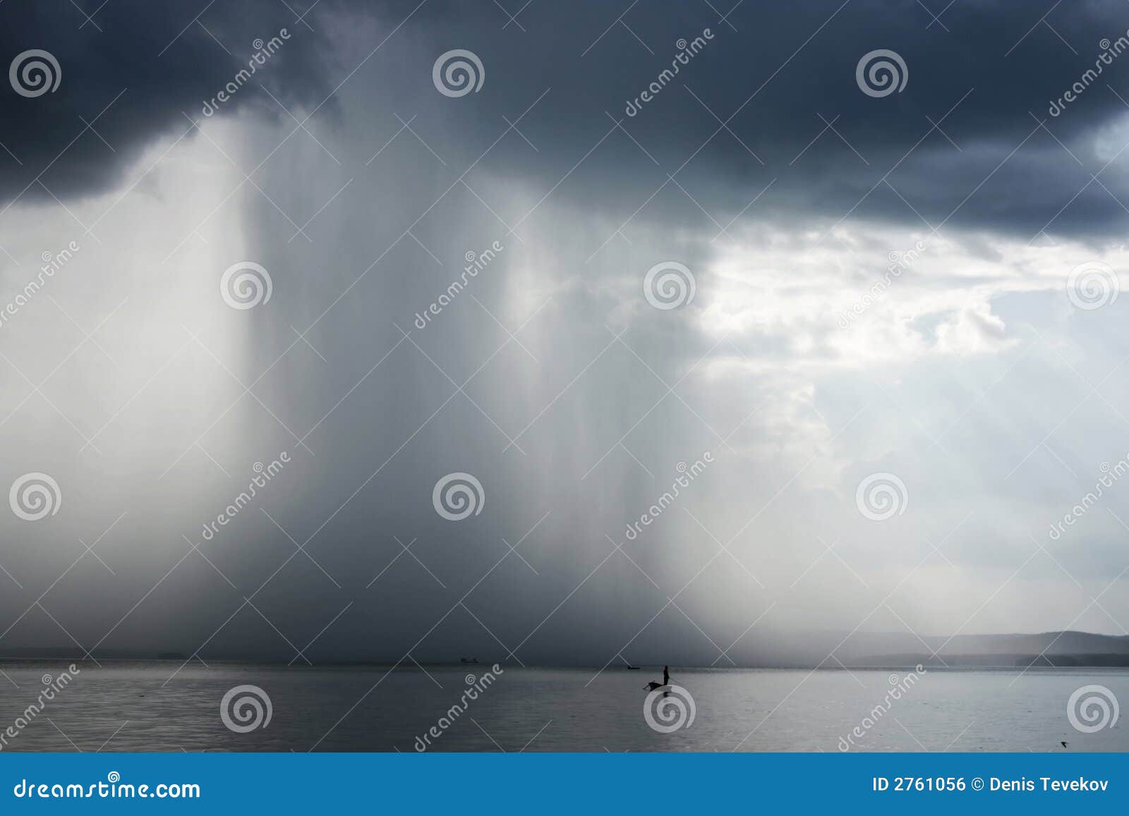 Thunderstorm cloudburst stock photo. Image of landscape - 2761056