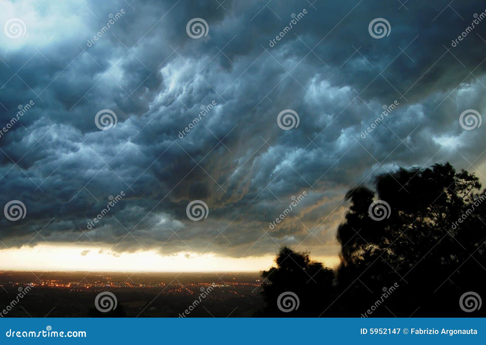 Thunderstorm clouds stock image. Image of weather, dark - 5952147