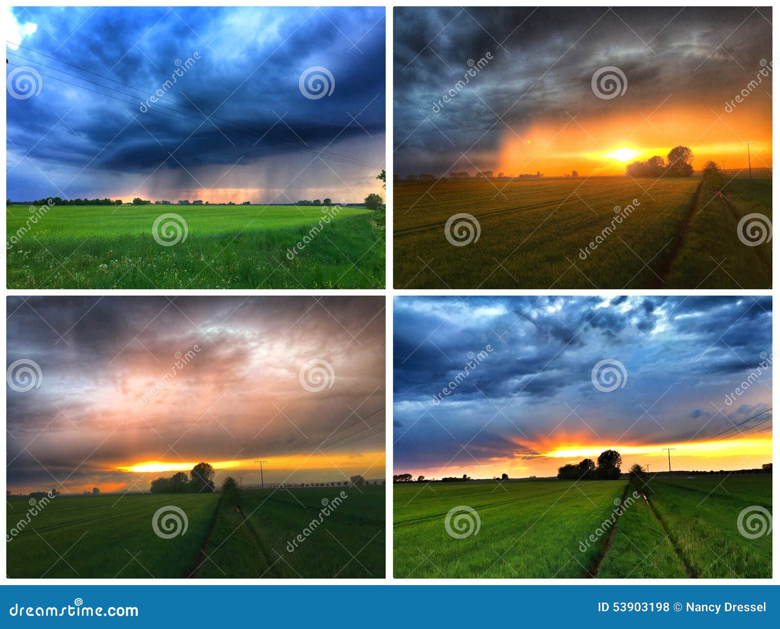 Thunderstorm collage stock photo. Image of yellow, suns - 53903198