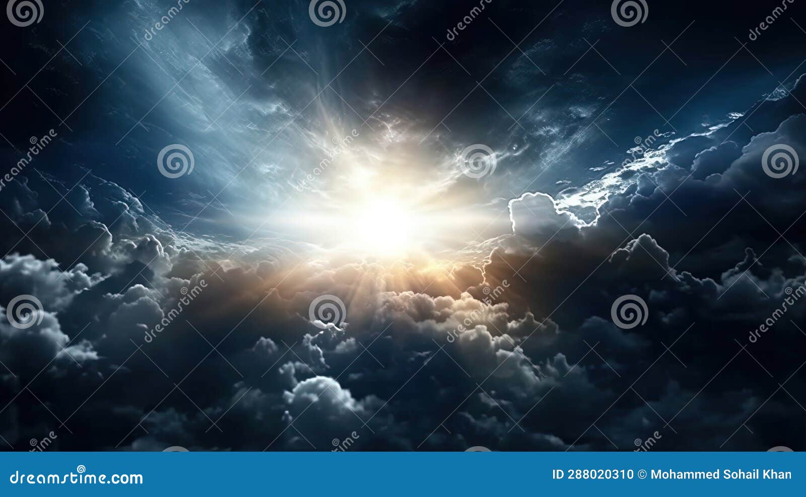 Thunderstorm with Menacing Dark Clouds and Flashes of Lightning ...