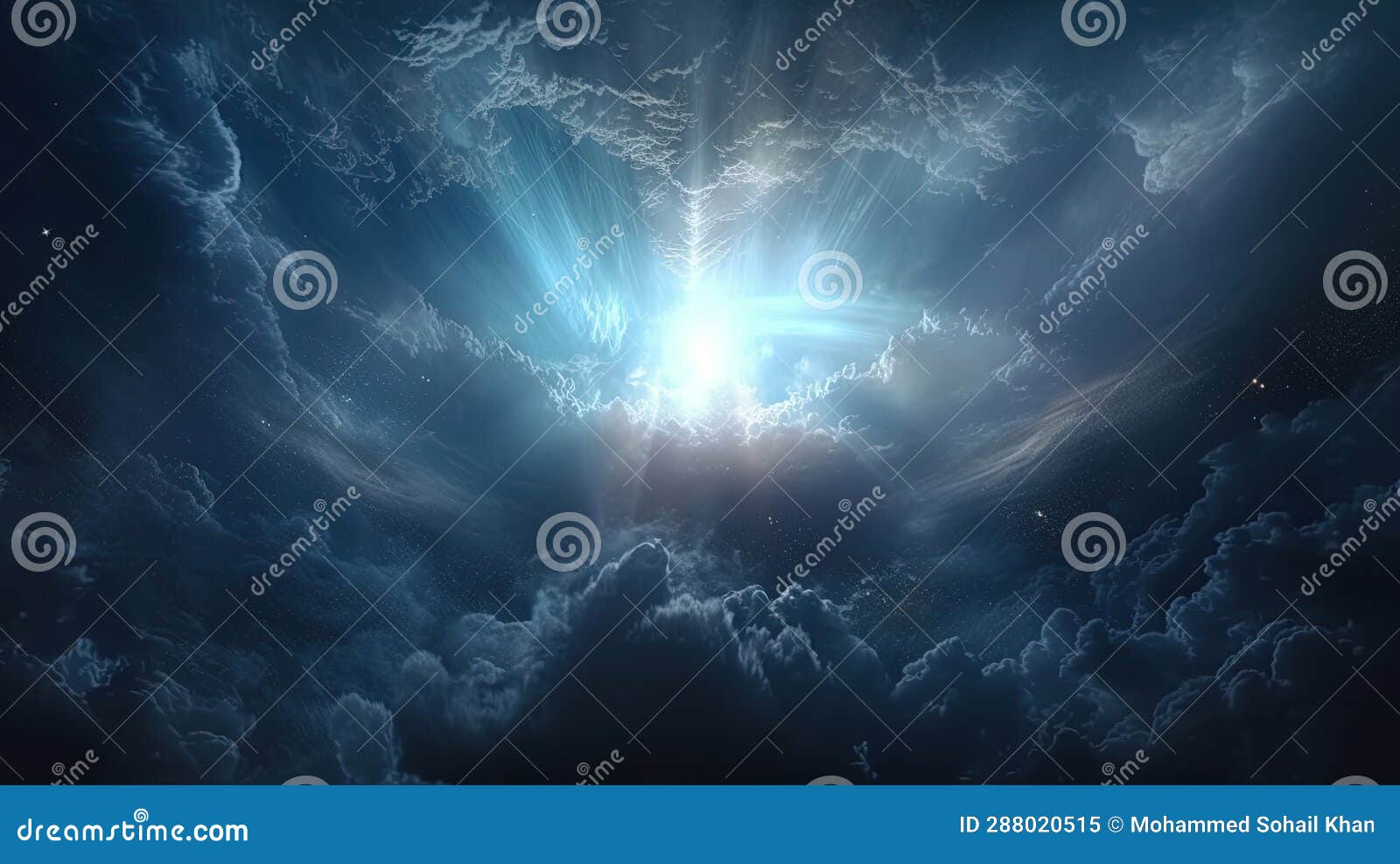 Thunderstorm with Menacing Dark Clouds and Flashes of Lightning ...