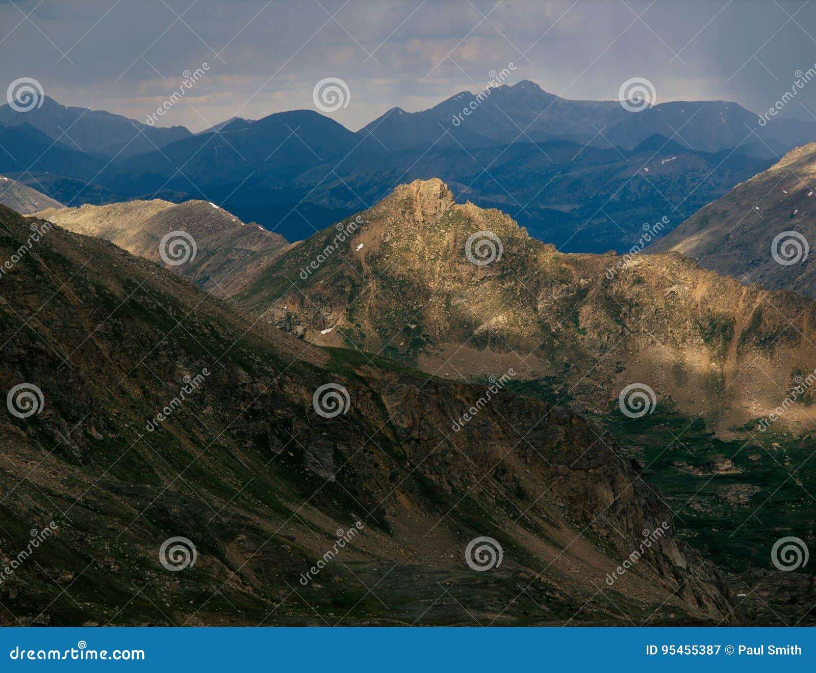 Thunderstorm in the Mount Massive Wilderness, from the Summit Pf Peak ...