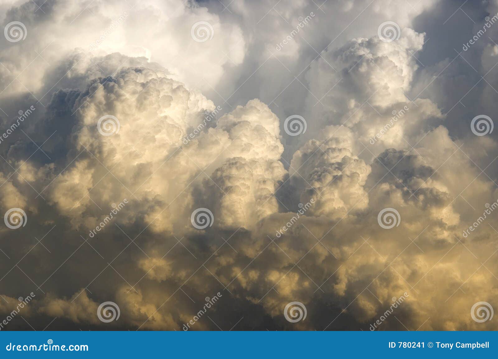 Thunderstorm Moving in at Sunset Stock Image - Image of weather, white ...