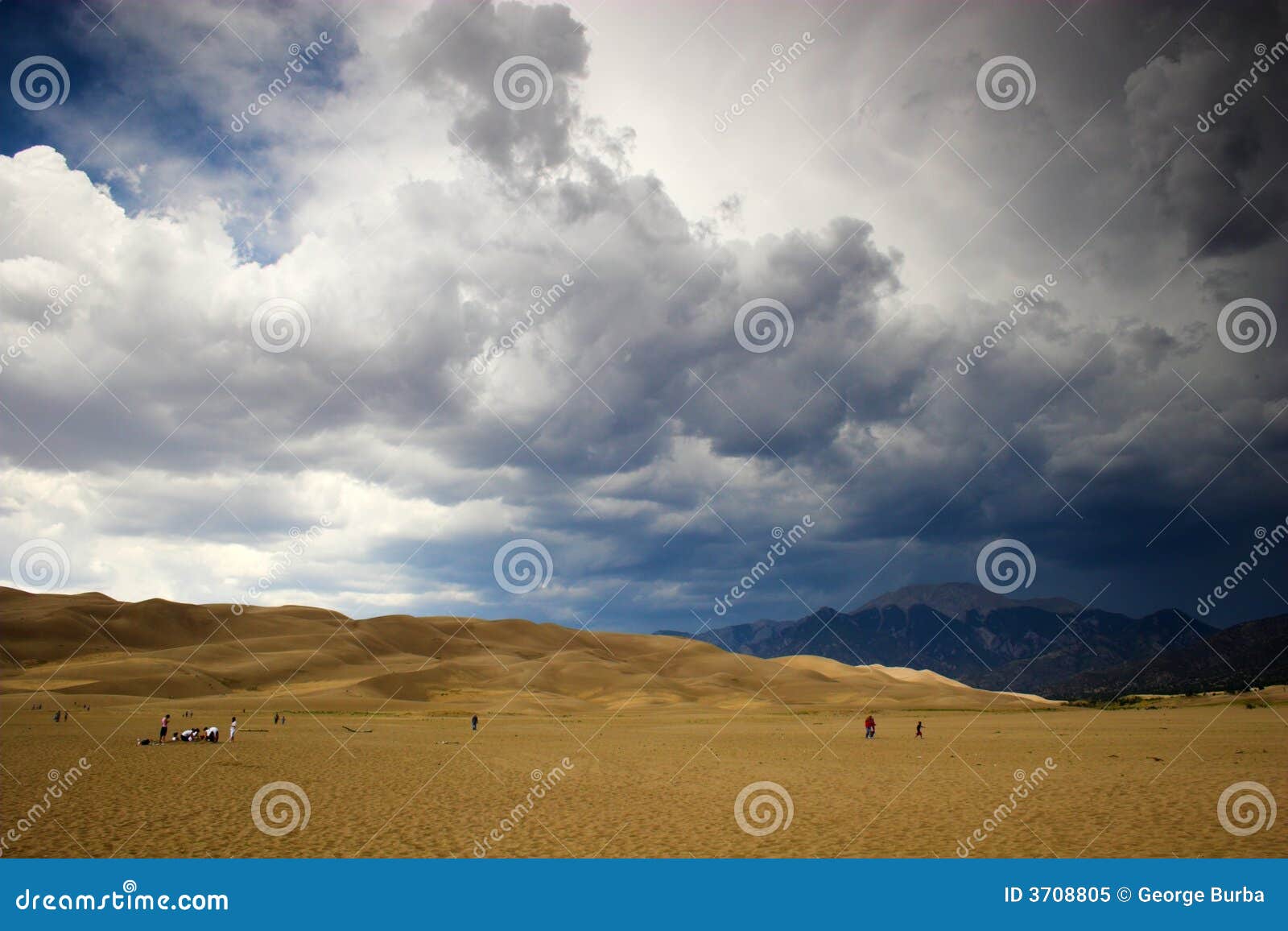 Thunderstorm Over Sand Dunes Stock Image - Image of cloud, hill: 3708805