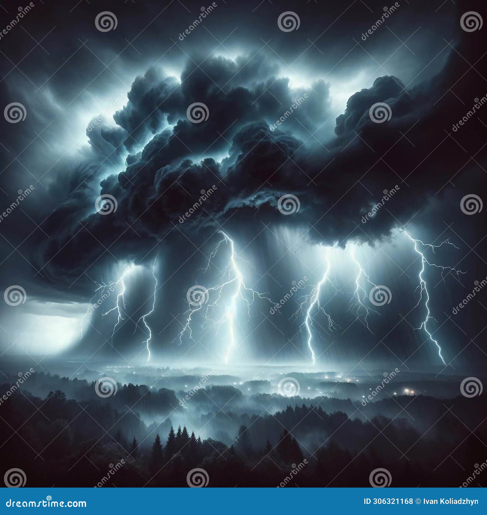 Thunderstorm s Majesty stock illustration. Illustration of inspiring ... Thunderstorm s Majesty stock illustration. Illustration of inspiring ...