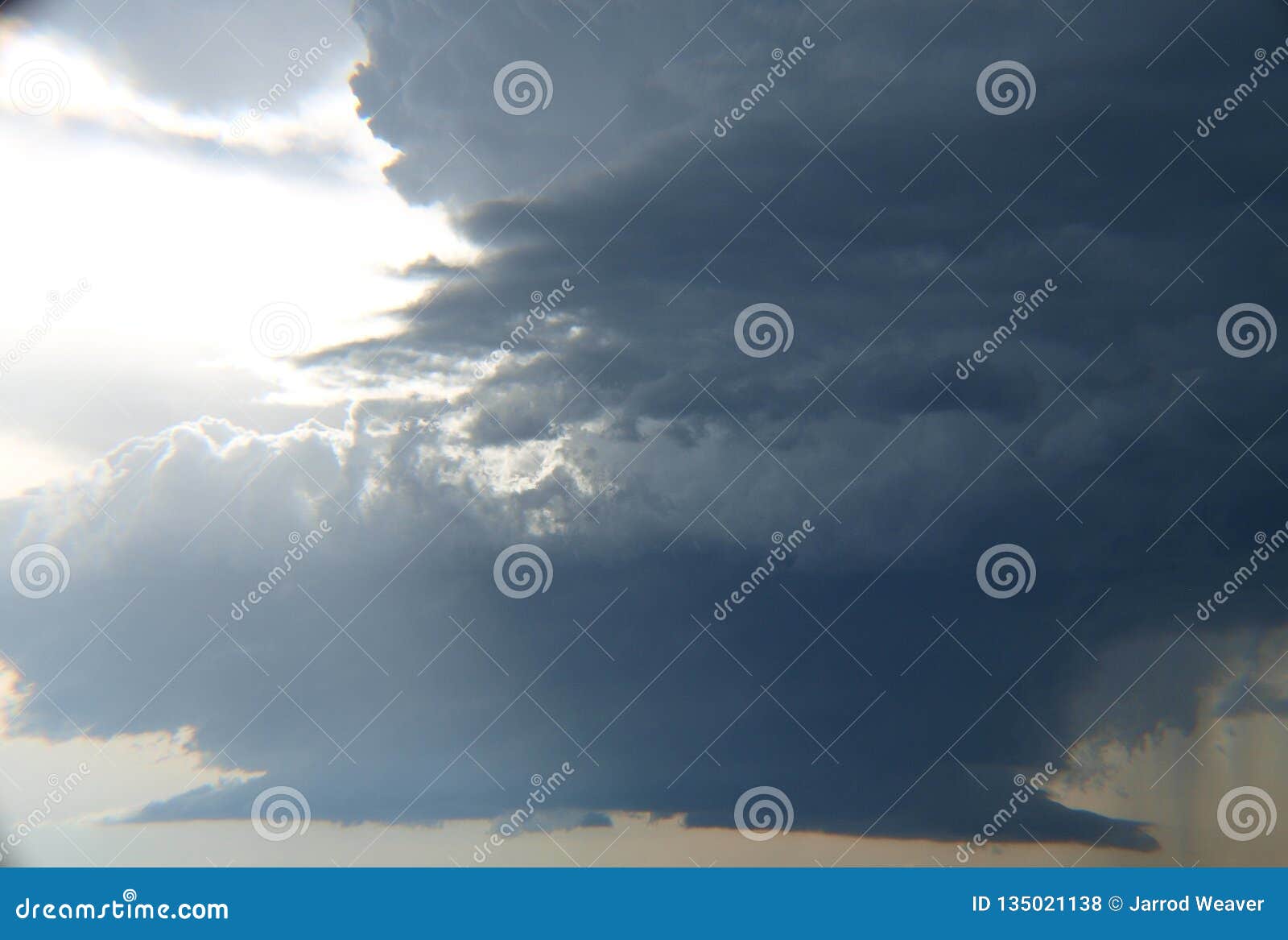 Supercell Thunderstom Showing Its Structure Stock Photo - Image of ...