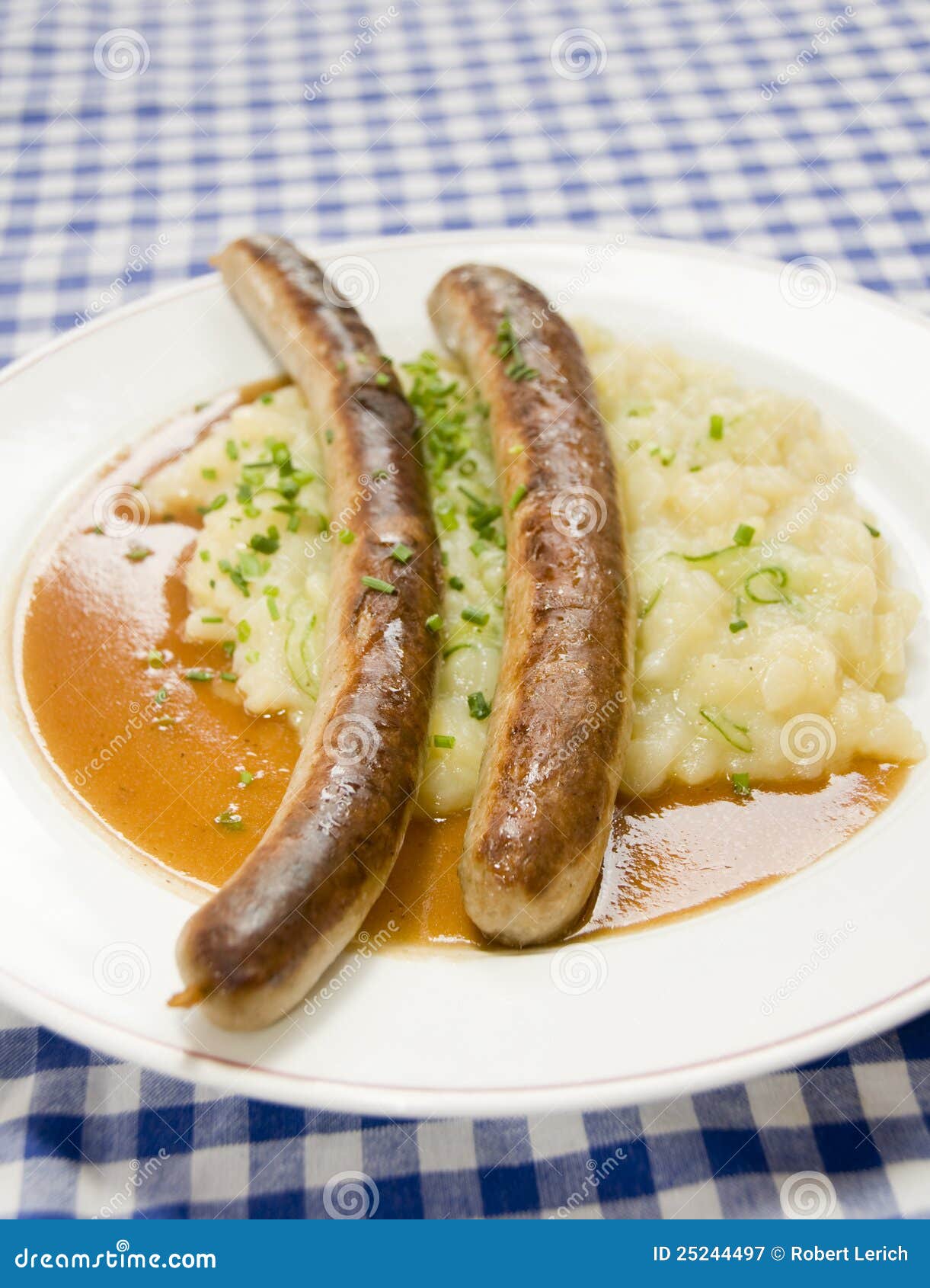 Thuringer Rostbratwurst Kartoffel Berlin Stockbild - Bild von kartoffel ...