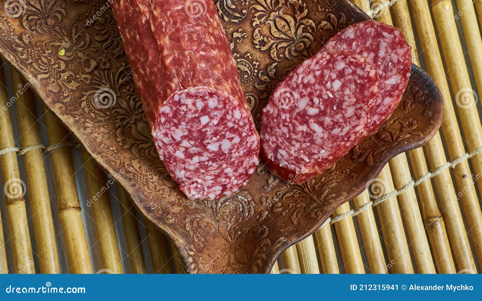 German Thuringer rotwurst stock image. Image of black - 212315941