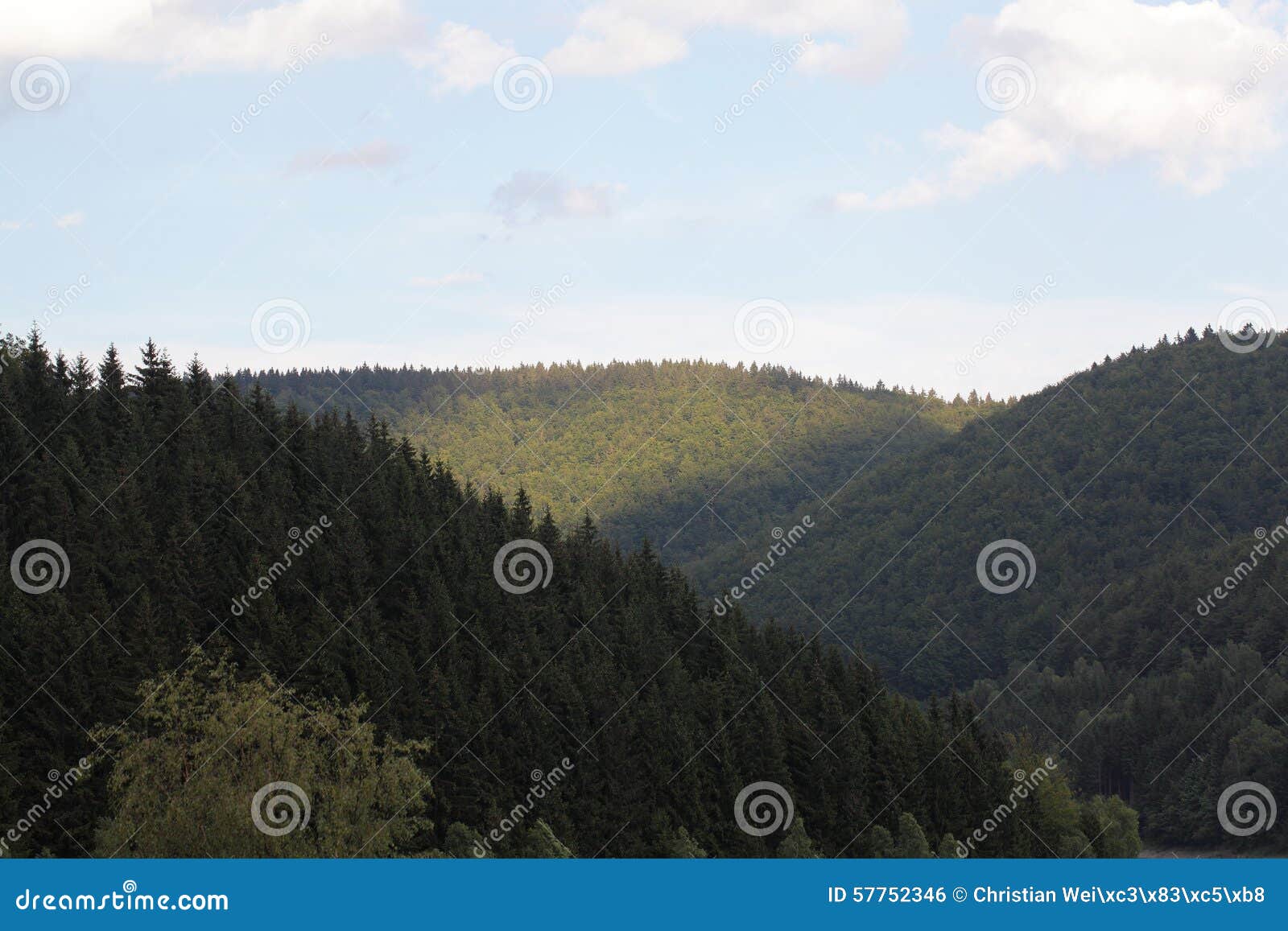 Thuringian Forest stock photo. Image of scenic, scenery - 57752346