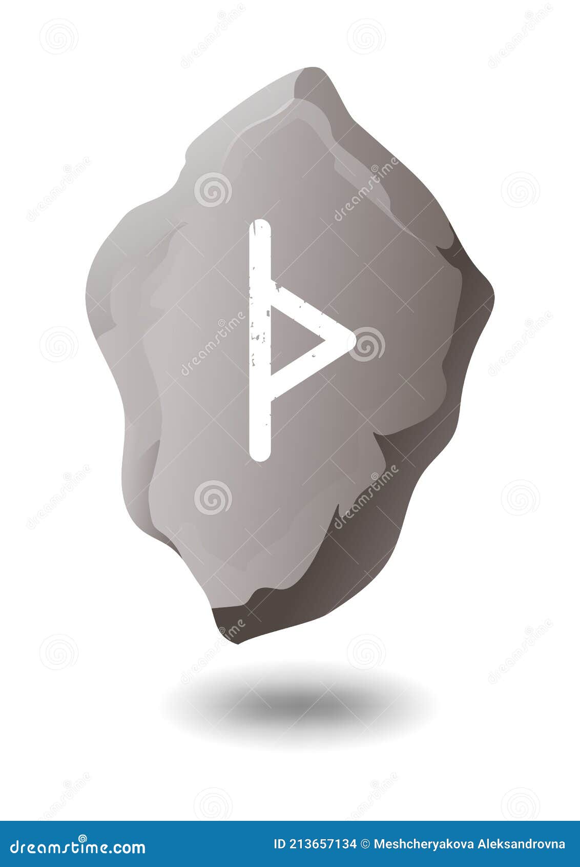 Thurisaz Rune Tpurizas Tor Thorn Icon Set Grey Black Color Illustration ...