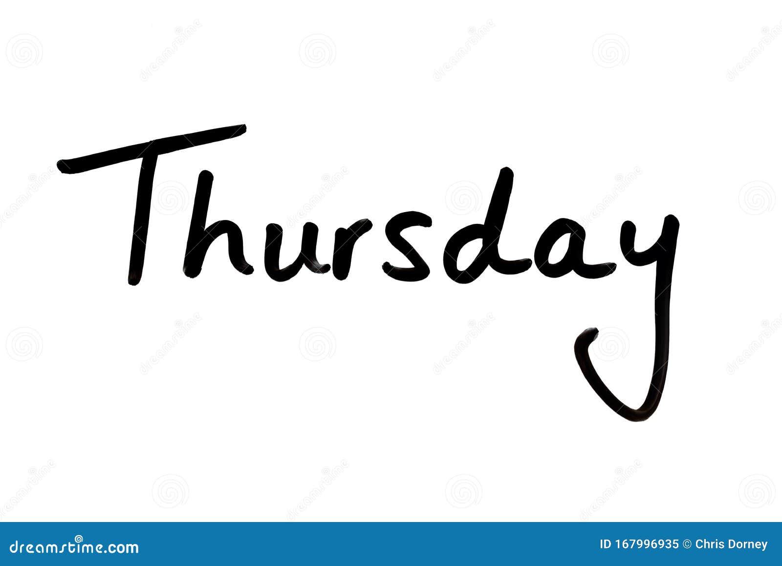 Thursday stock illustration. Illustration of reminder - 167996935