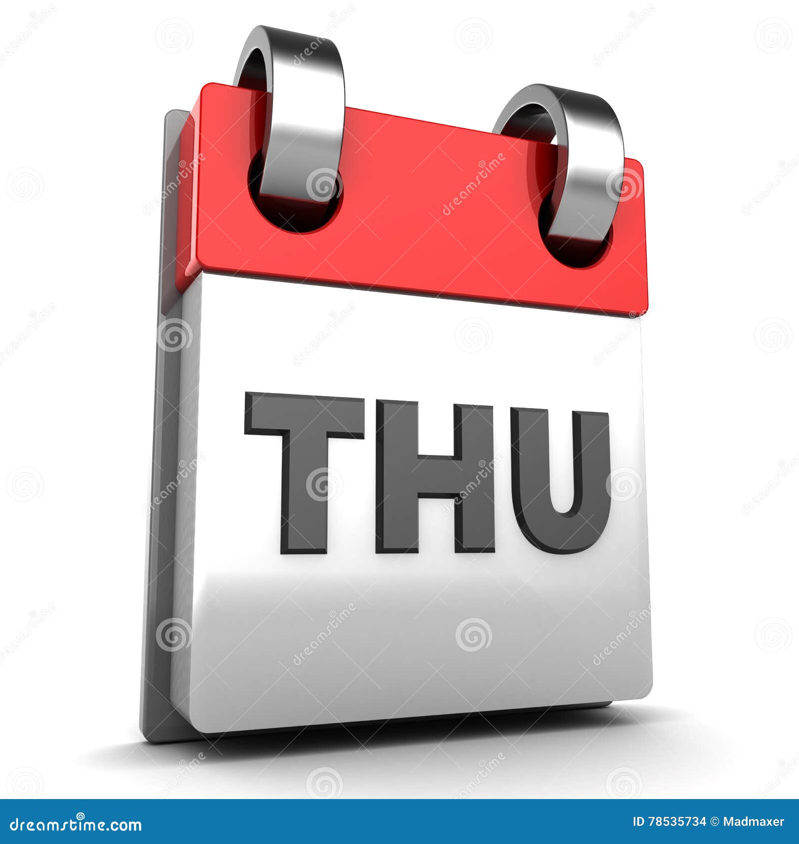 Thursday stock illustration. Illustration of calendar - 78535734