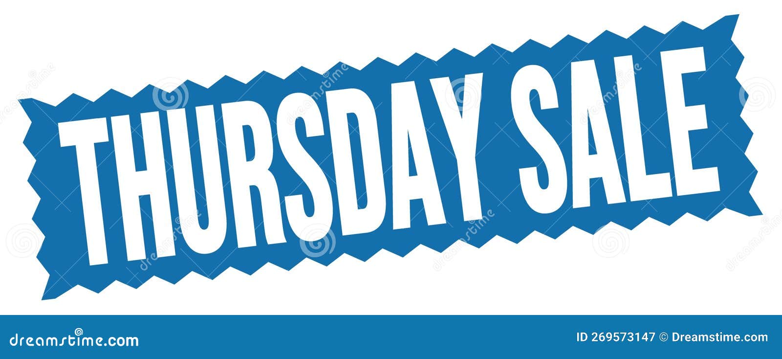 THURSDAY SALE Text Written on Blue Stamp Sign Stock Illustration ...