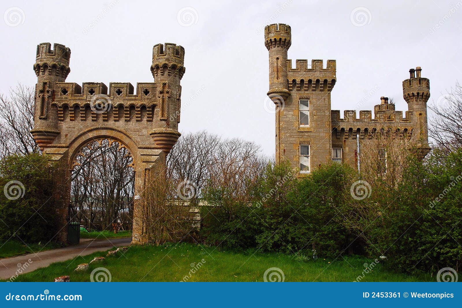 Thurso Castle. stock image. Image of gatehouse, caithness - 2453361