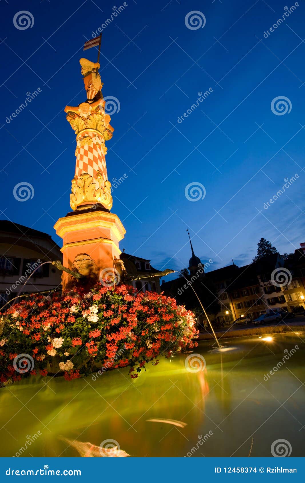Thut monument stock photo. Image of city, flowers, town - 12458374