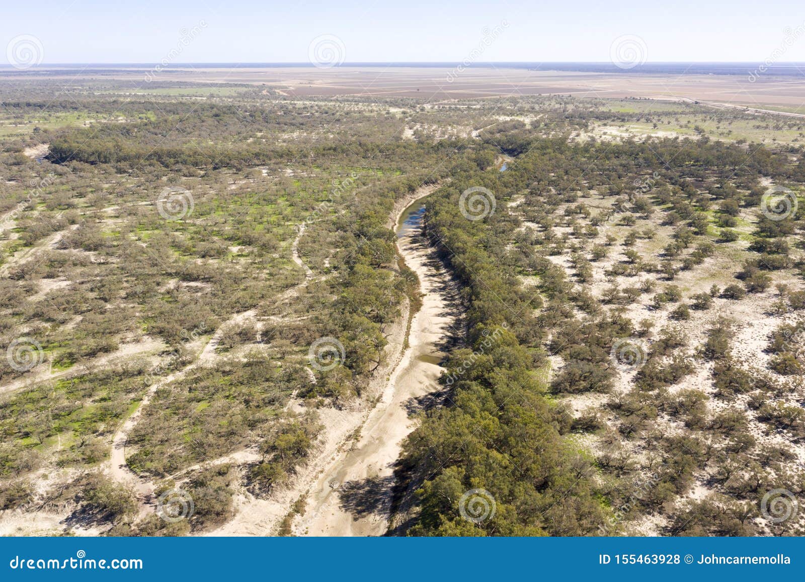 Thw Darling River at Bourke in Drought Conditions, Stock Photo - Image ...